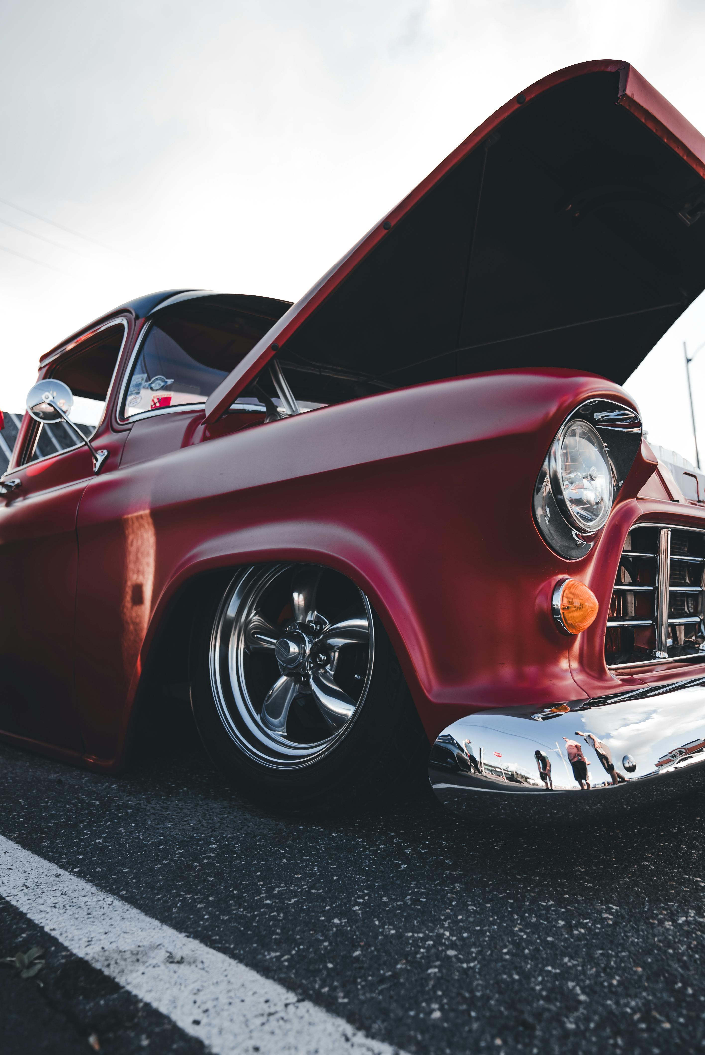 A Classic Red Chevrolet Impala · Free Stock Photo