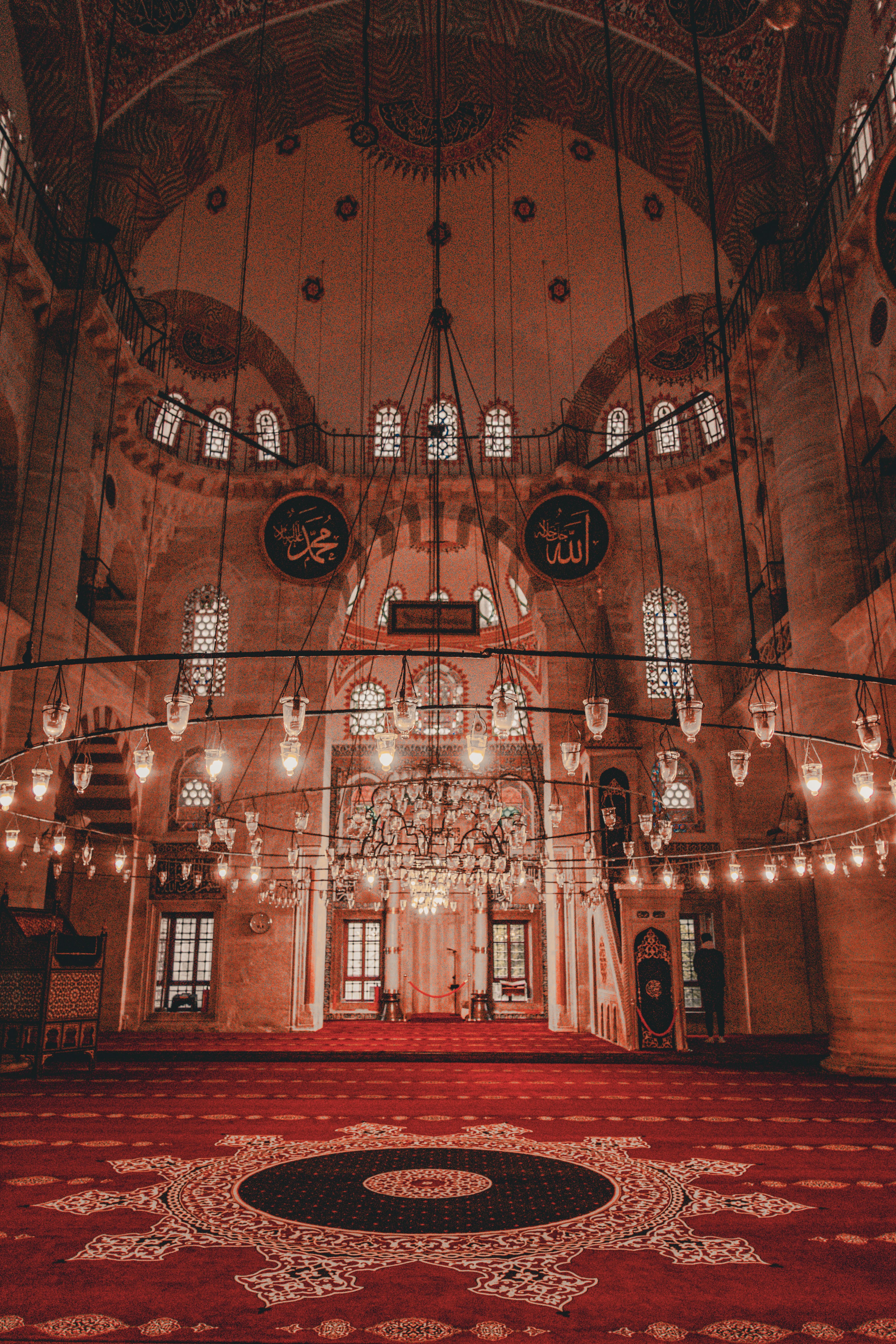 Ornamented Mosque Interior · Free Stock Photo