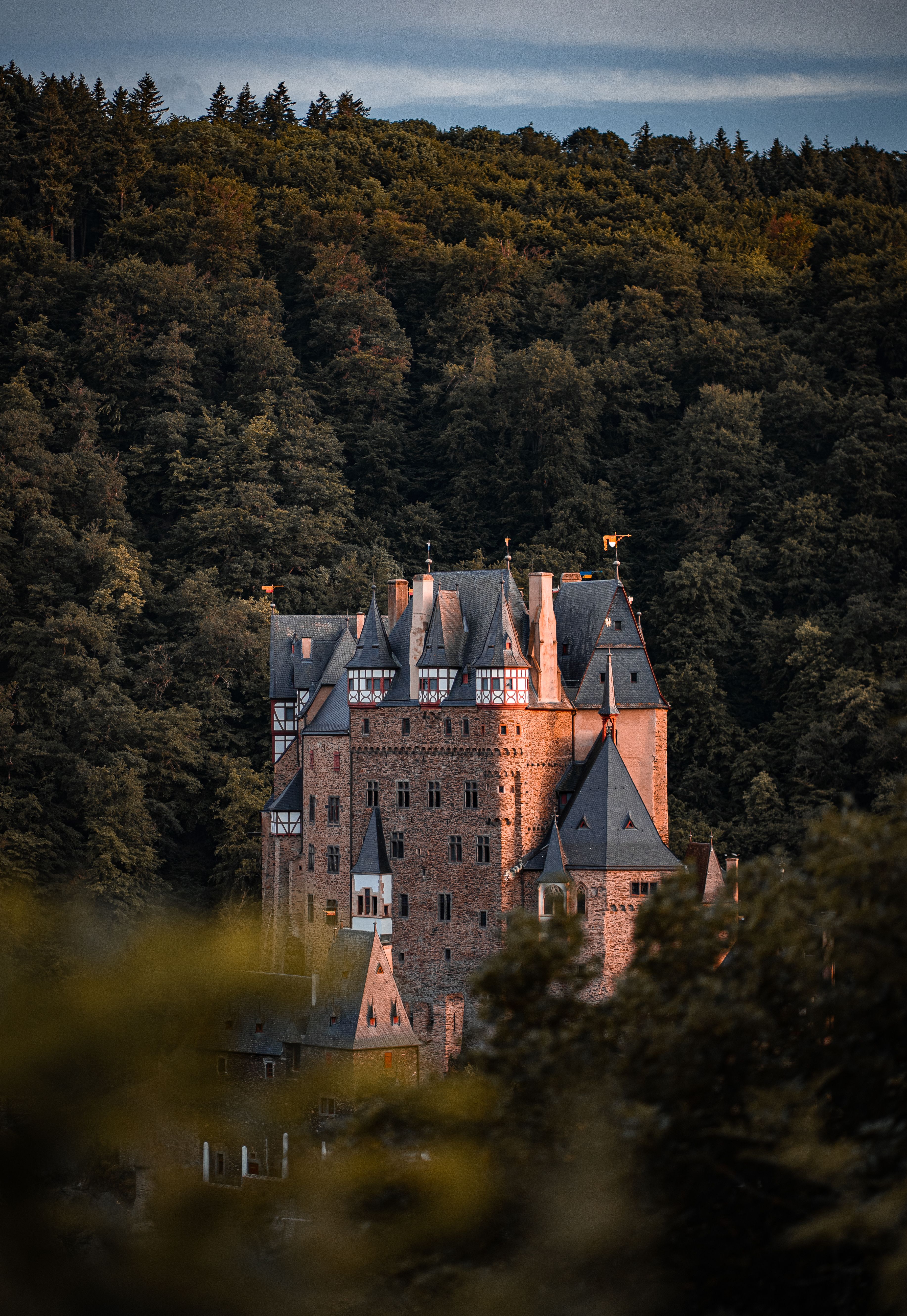 Brown Brick Castle Under Cloudy Sky · Free Stock Photo