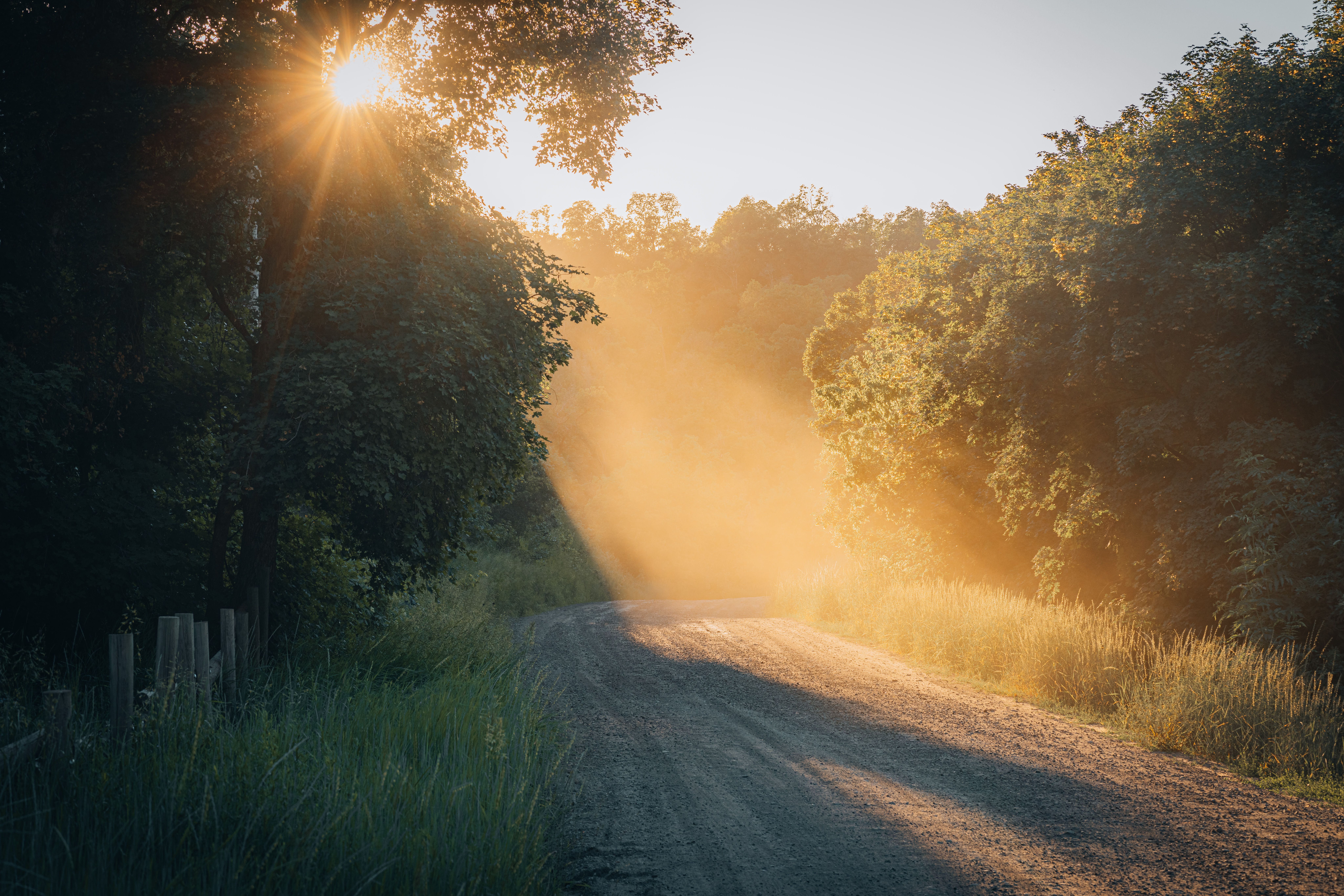 Sunlight over Dirt Road · Free Stock Photo