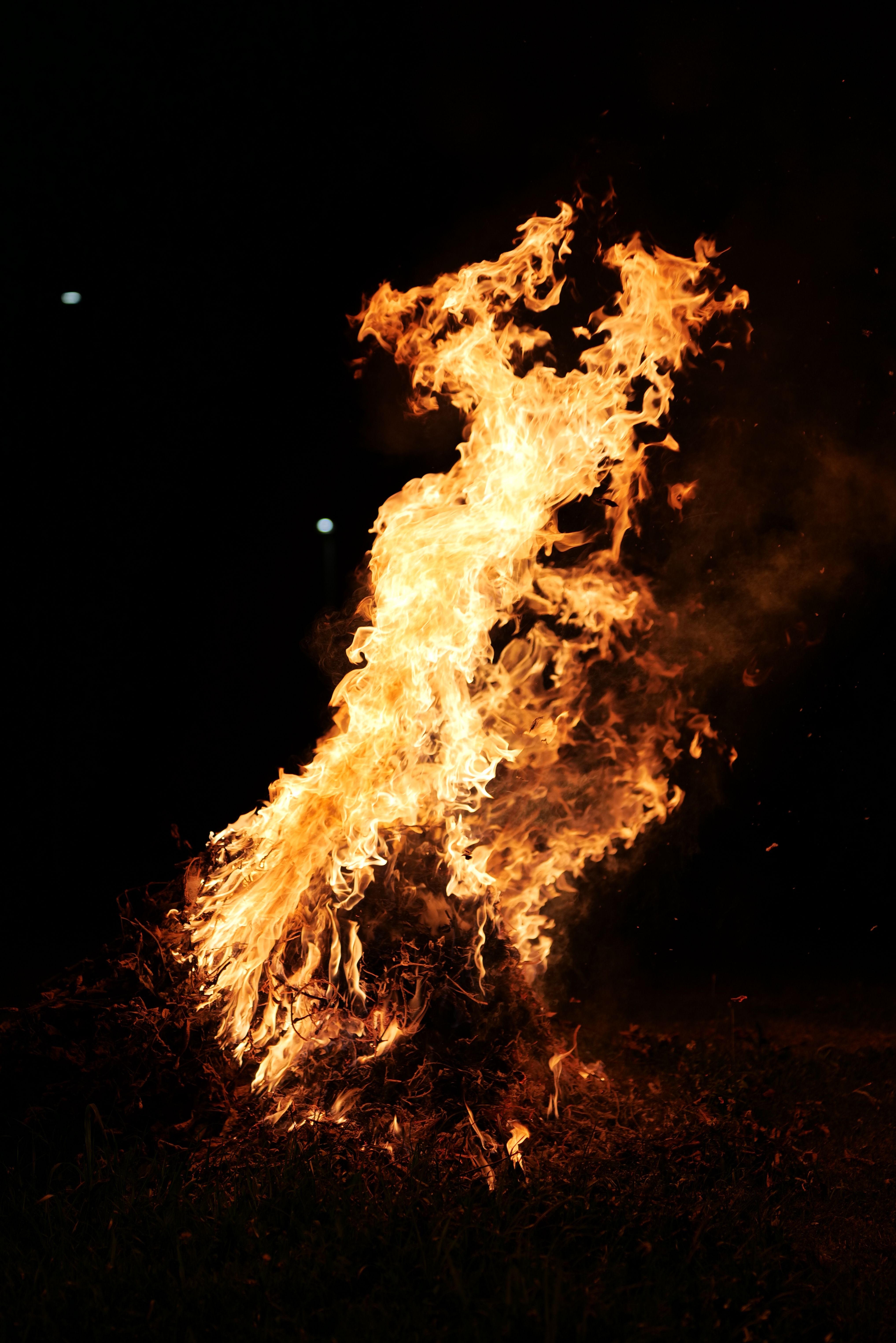 Dancing Flame of Bonfire · Free Stock Photo