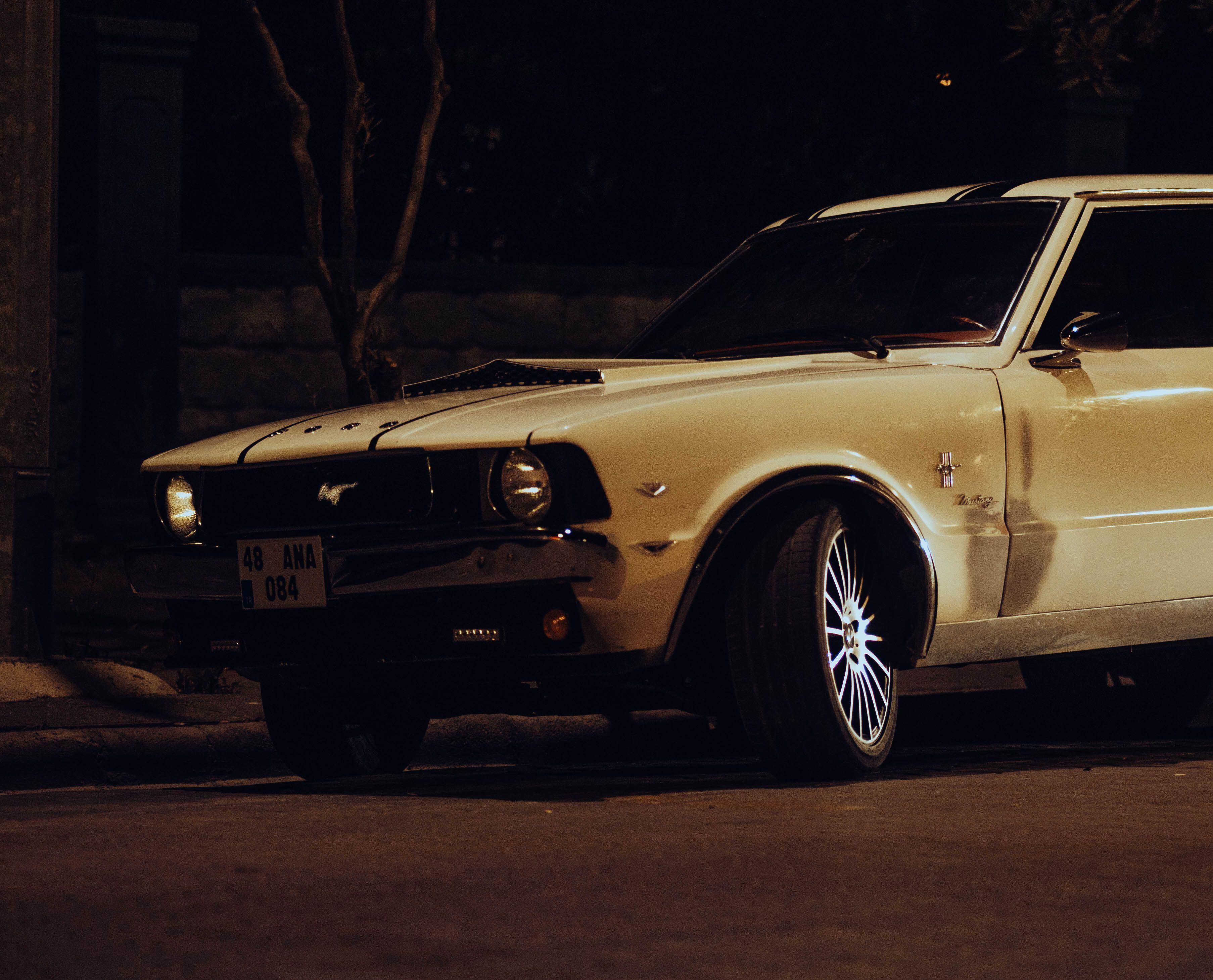 Grayscale Photo of Classic Car · Free Stock Photo