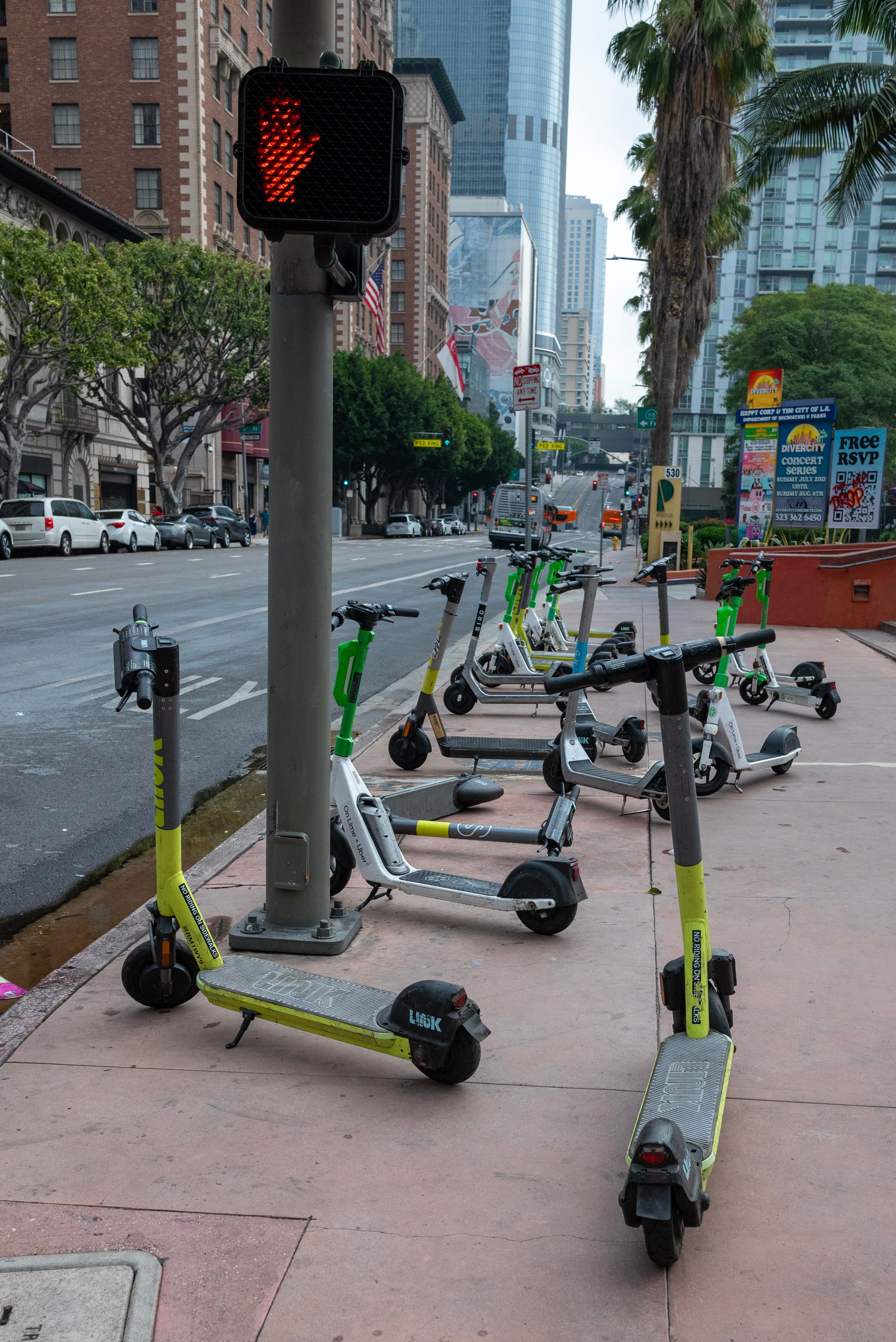 Scooters on a Street · Free Stock Photo