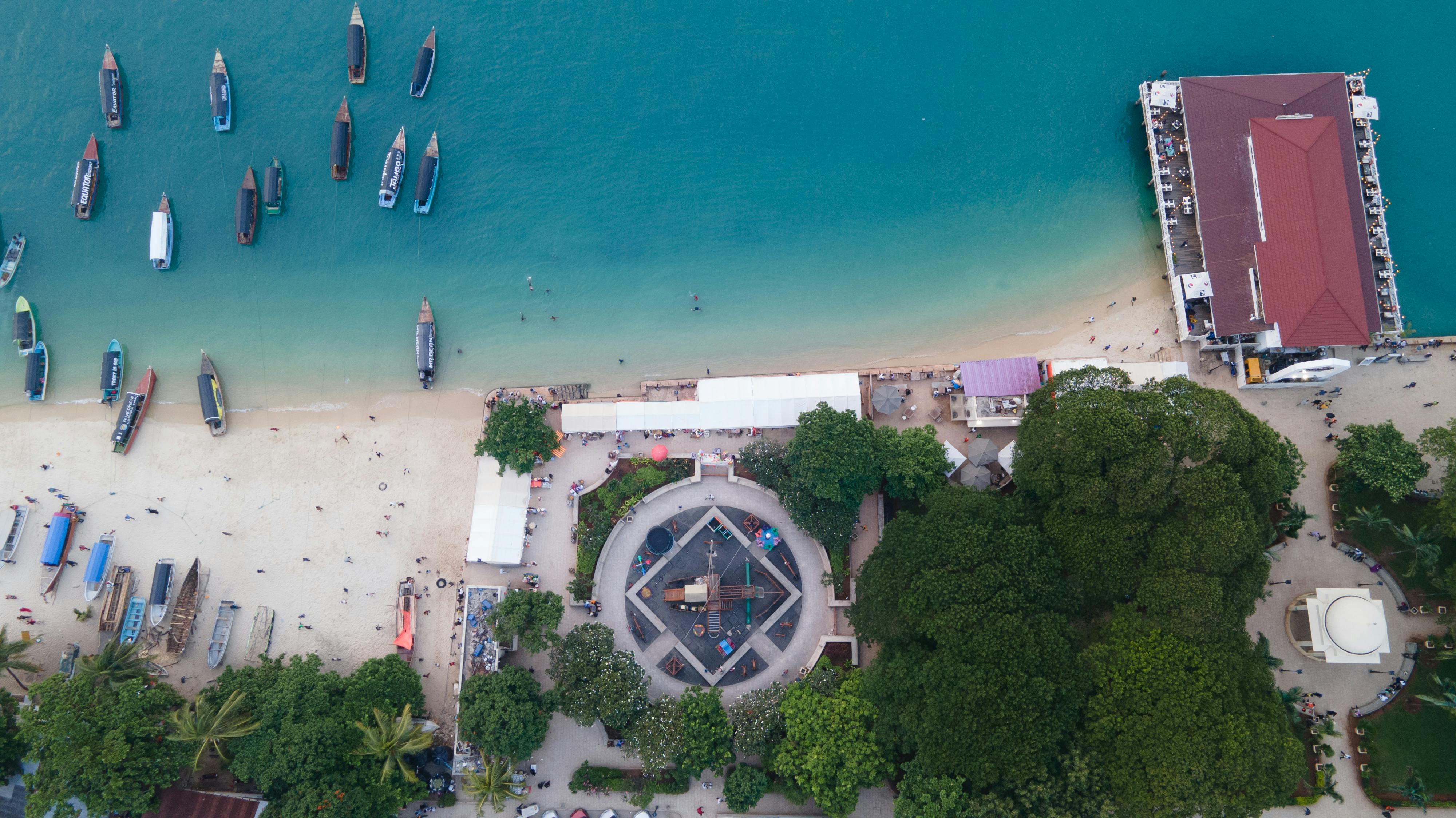 Aerial View of a Beach · Free Stock Photo