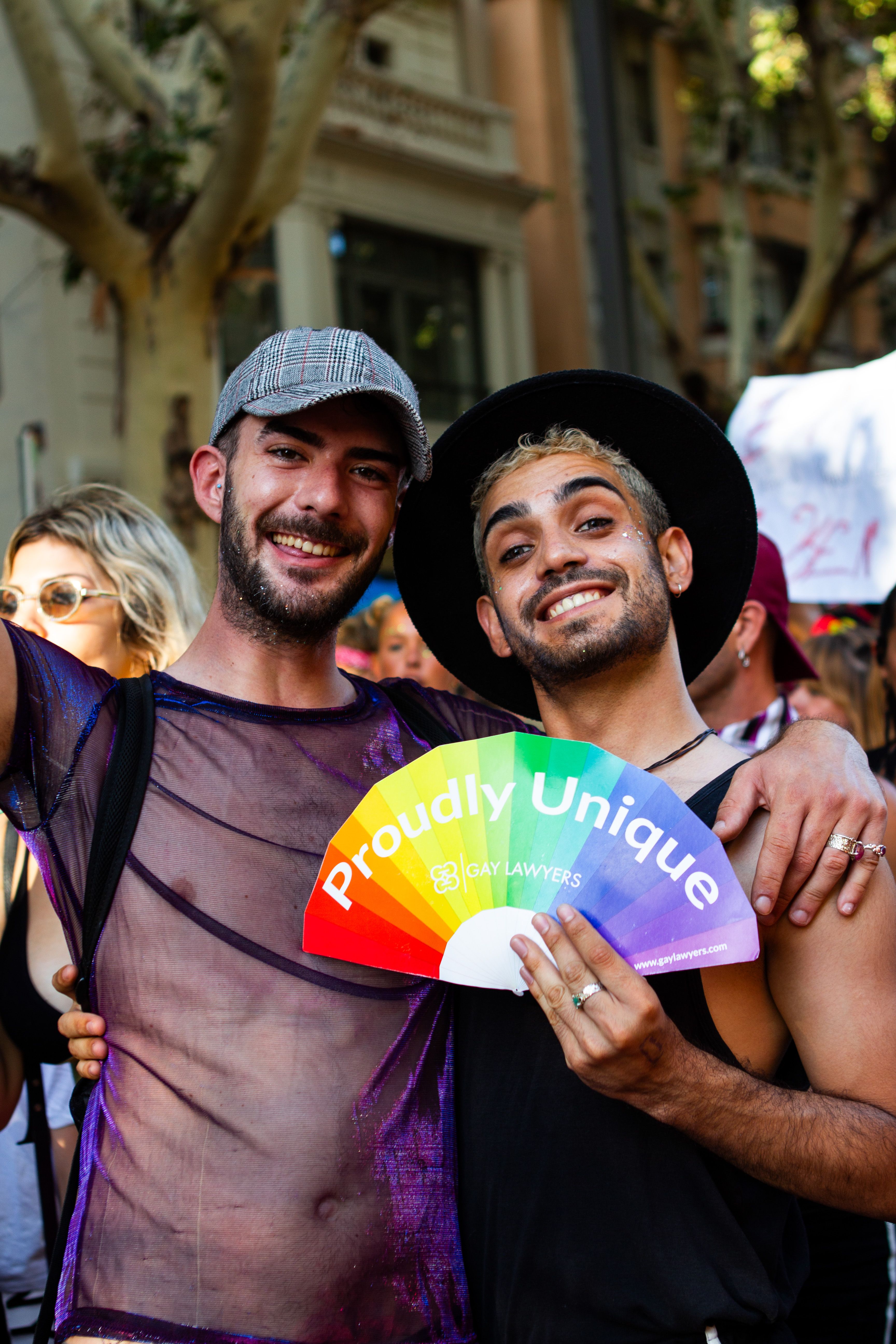 Smiling Couple at Parade · Free Stock Photo