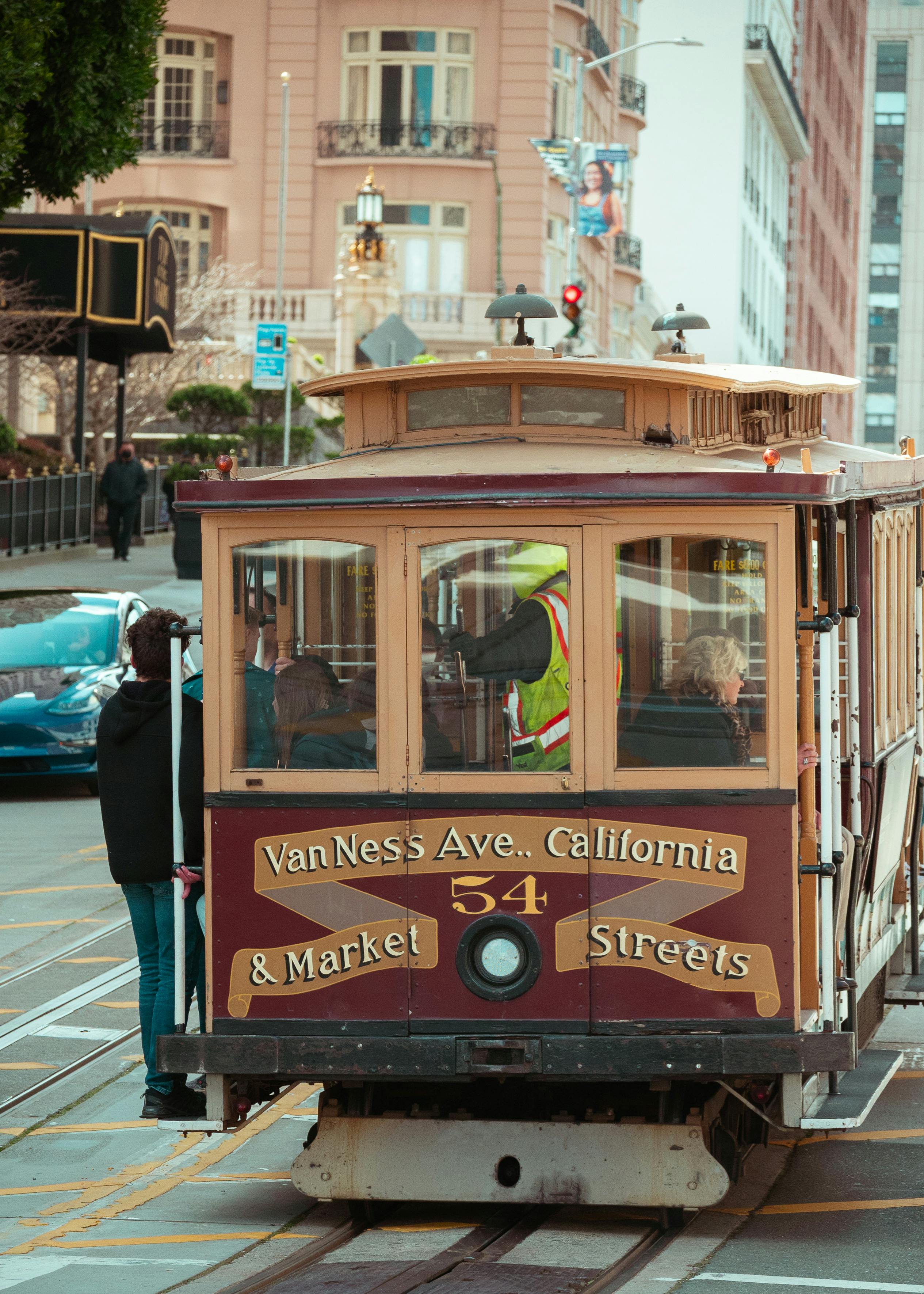 Vintage Tram on Street in San Francisco · Free Stock Photo