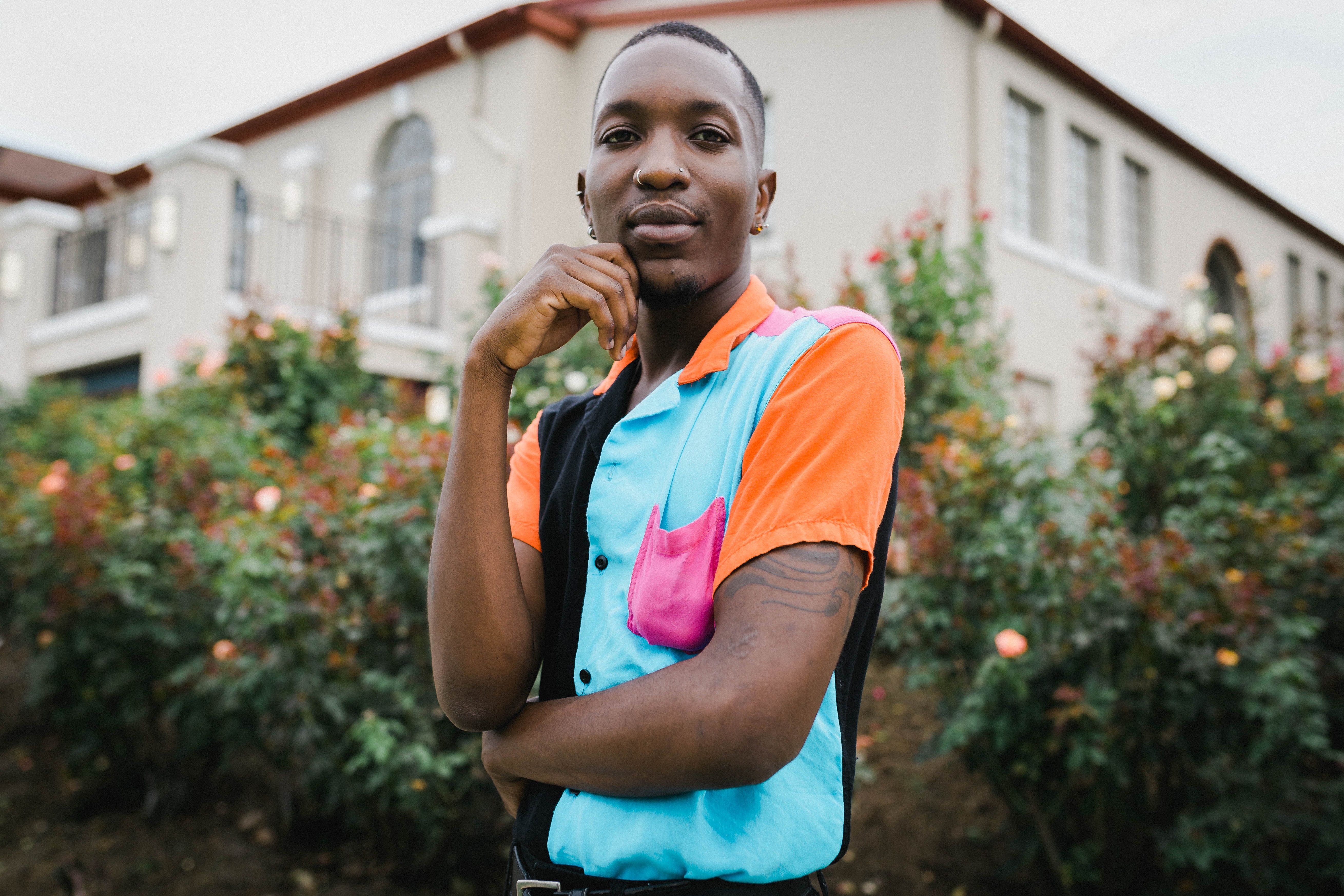 Man in Colorful Shirt · Free Stock Photo