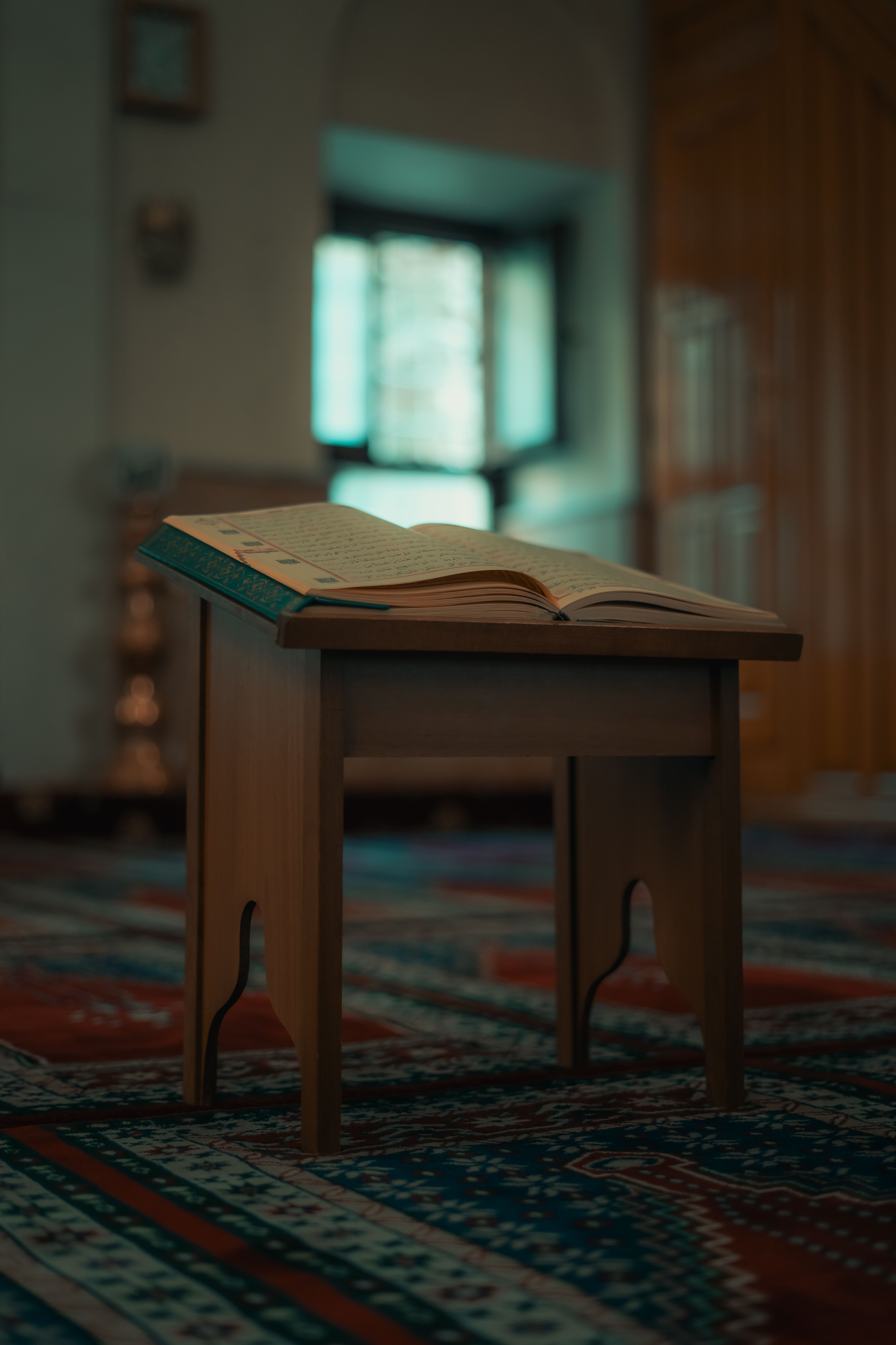 Stand with Koran in Mosque · Free Stock Photo