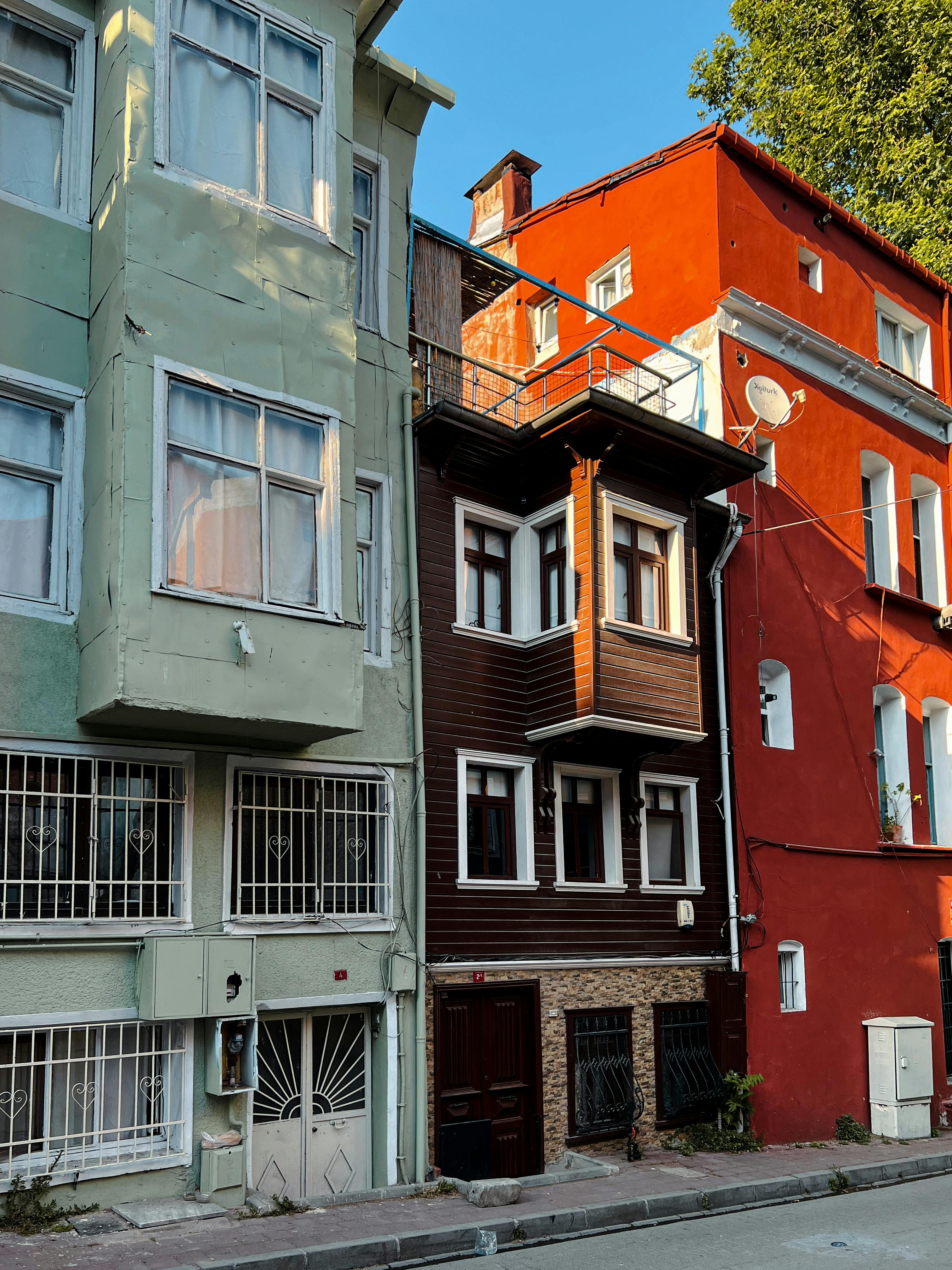 Colorful Buildings near Street · Free Stock Photo