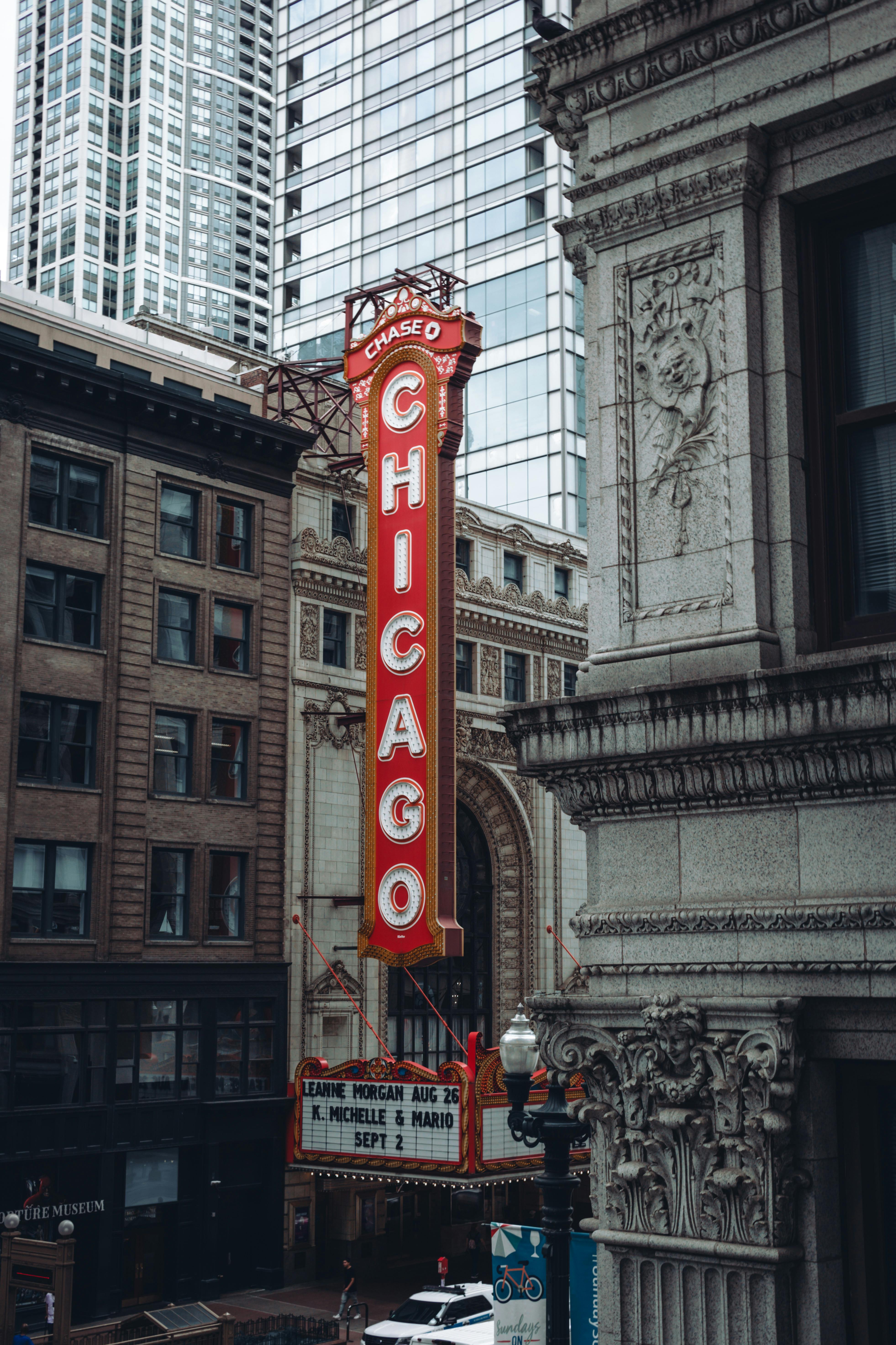 Chicago Lighted Signage · Free Stock Photo