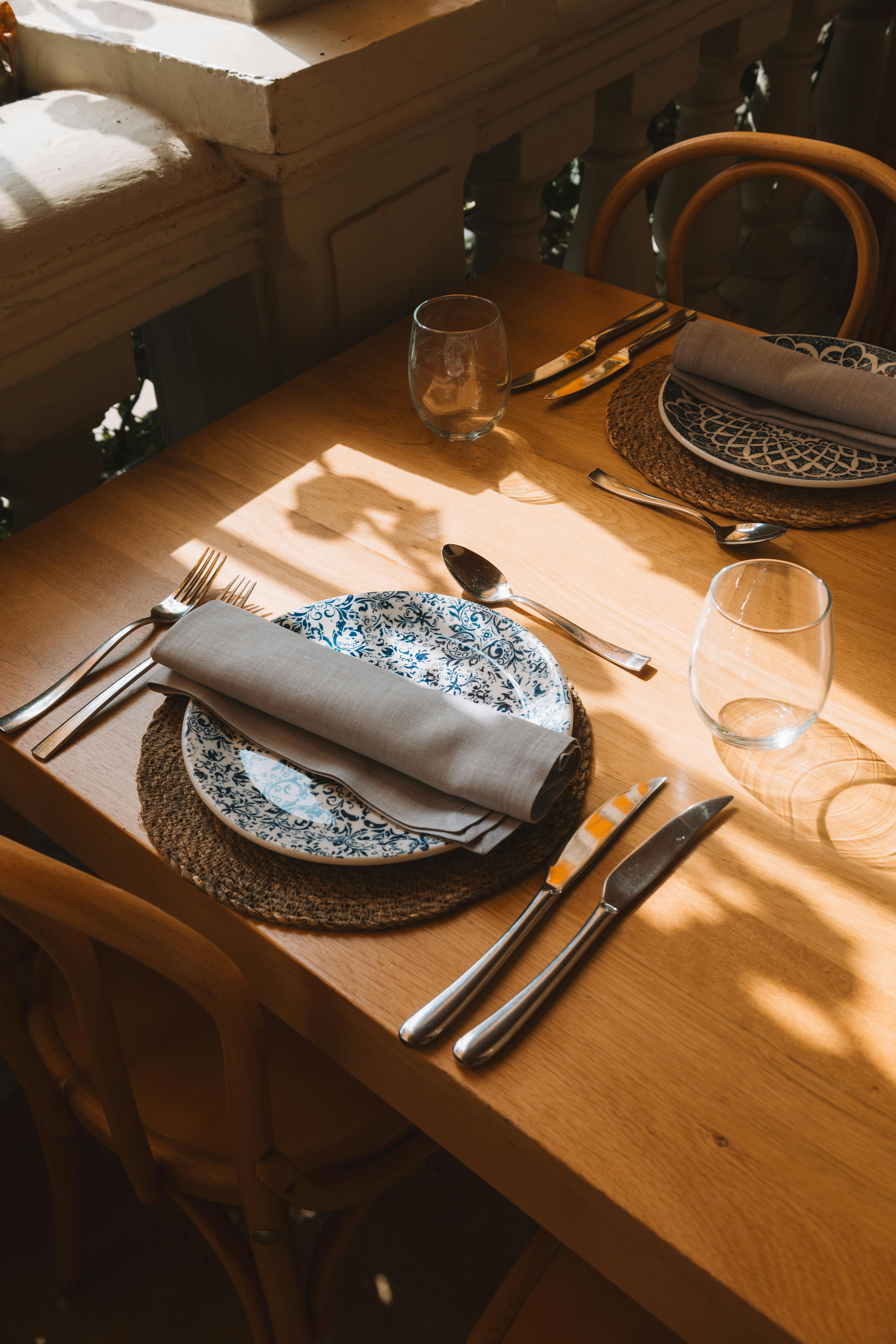 Photo of a Set Table · Free Stock Photo