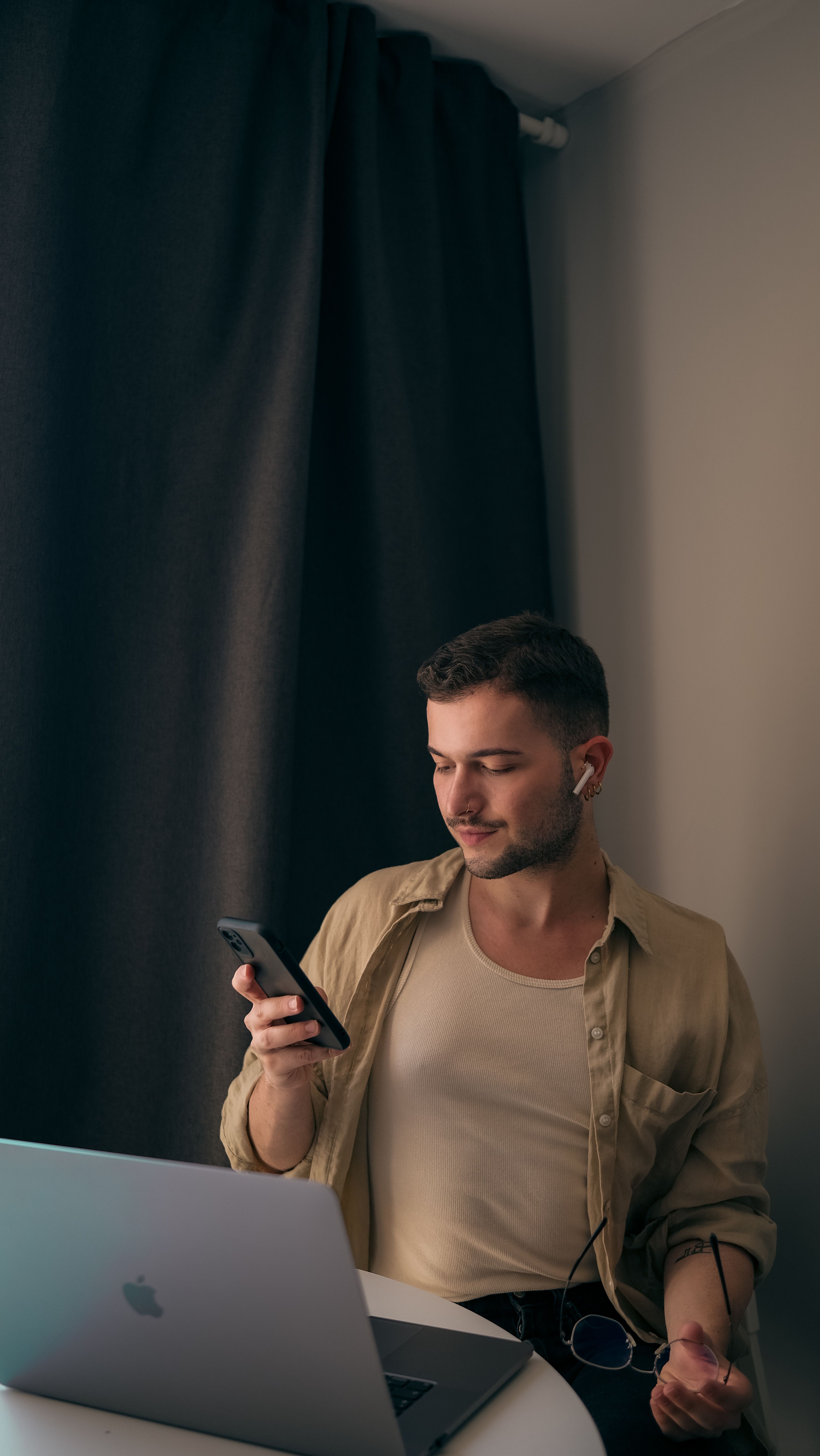Man Using his Phone · Free Stock Photo