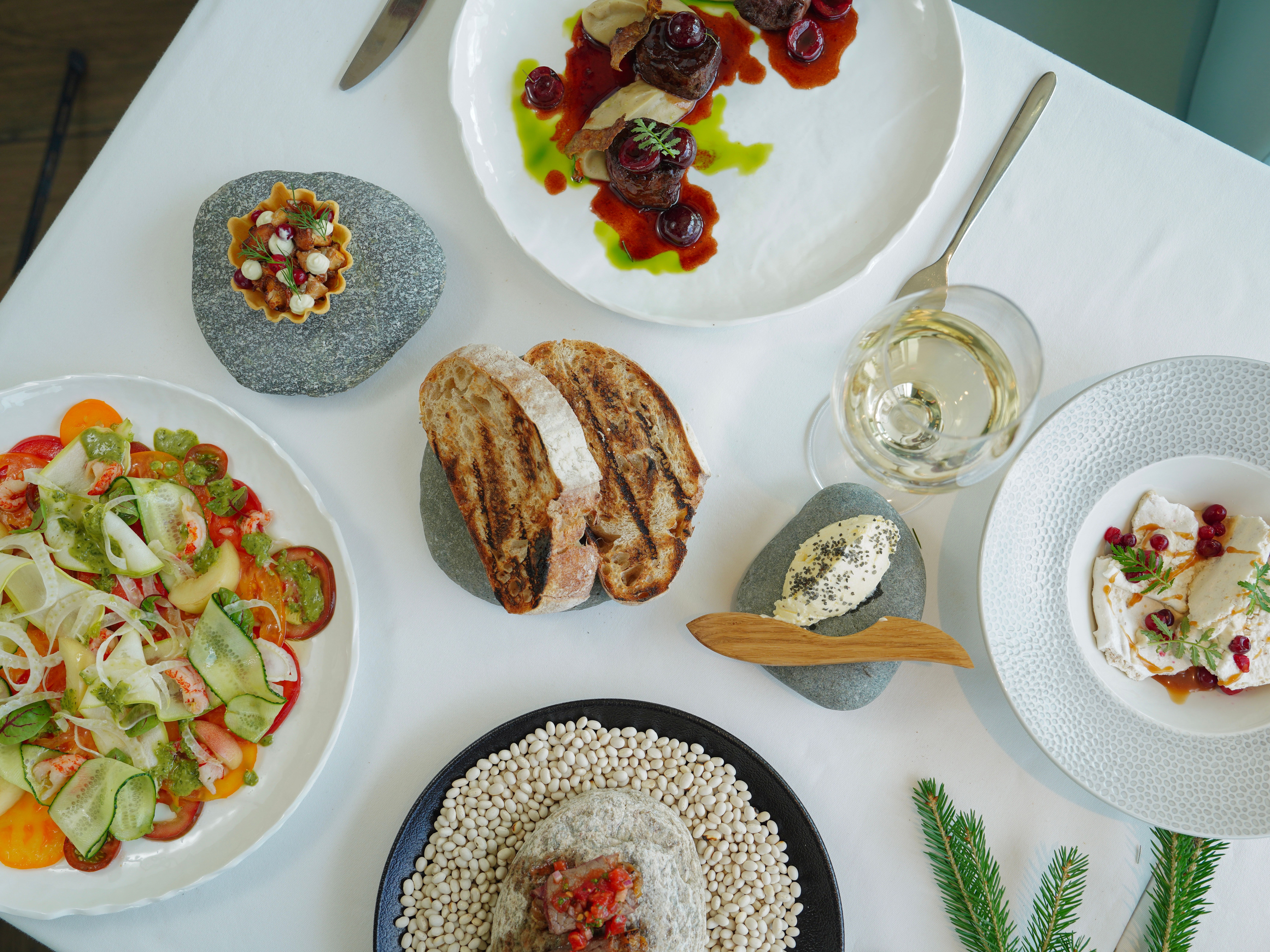 Top View of Food on Table · Free Stock Photo