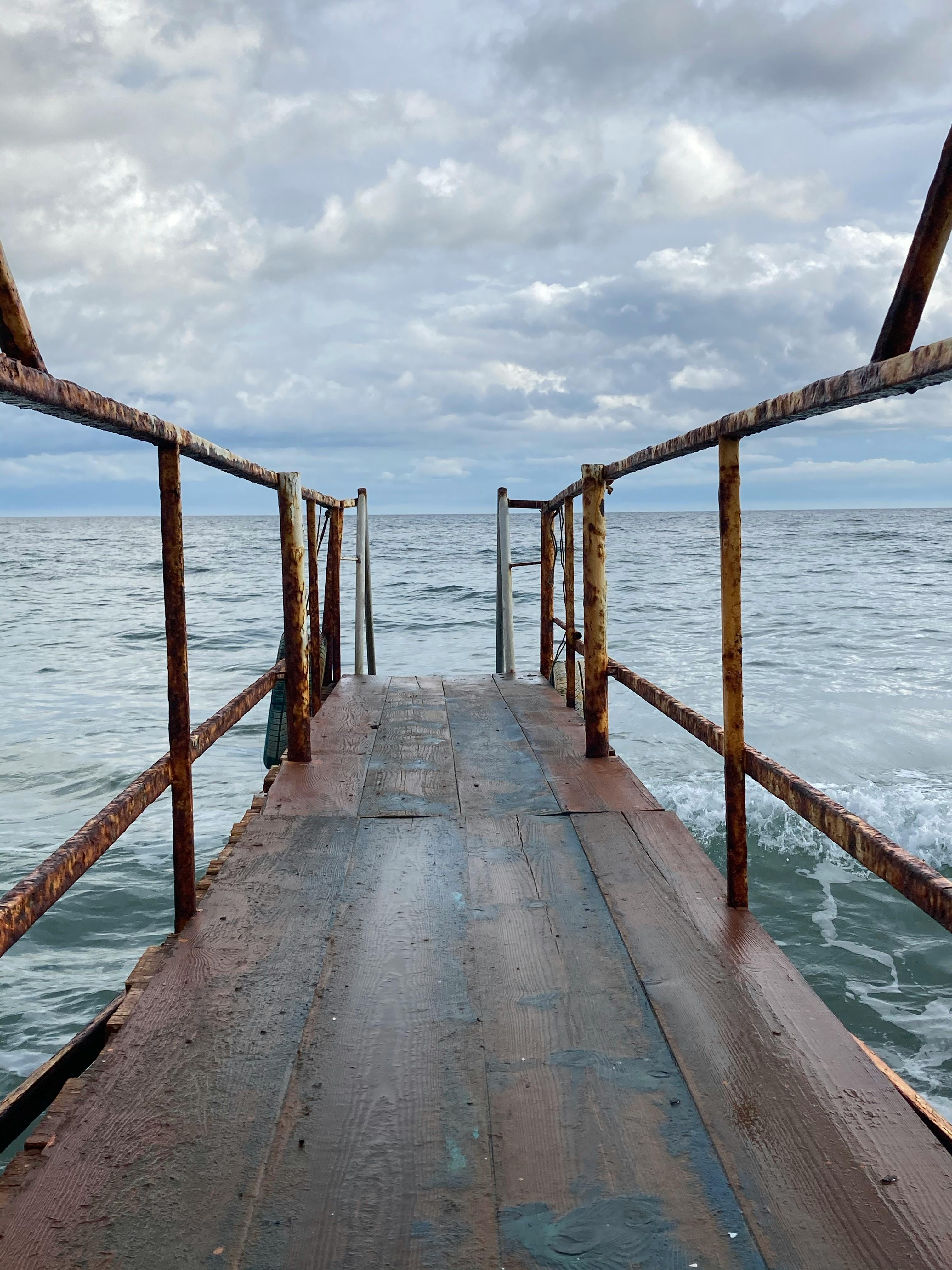 A Old Wooden Pier In Corinthia Greece Photos, Download The BEST Free A ...