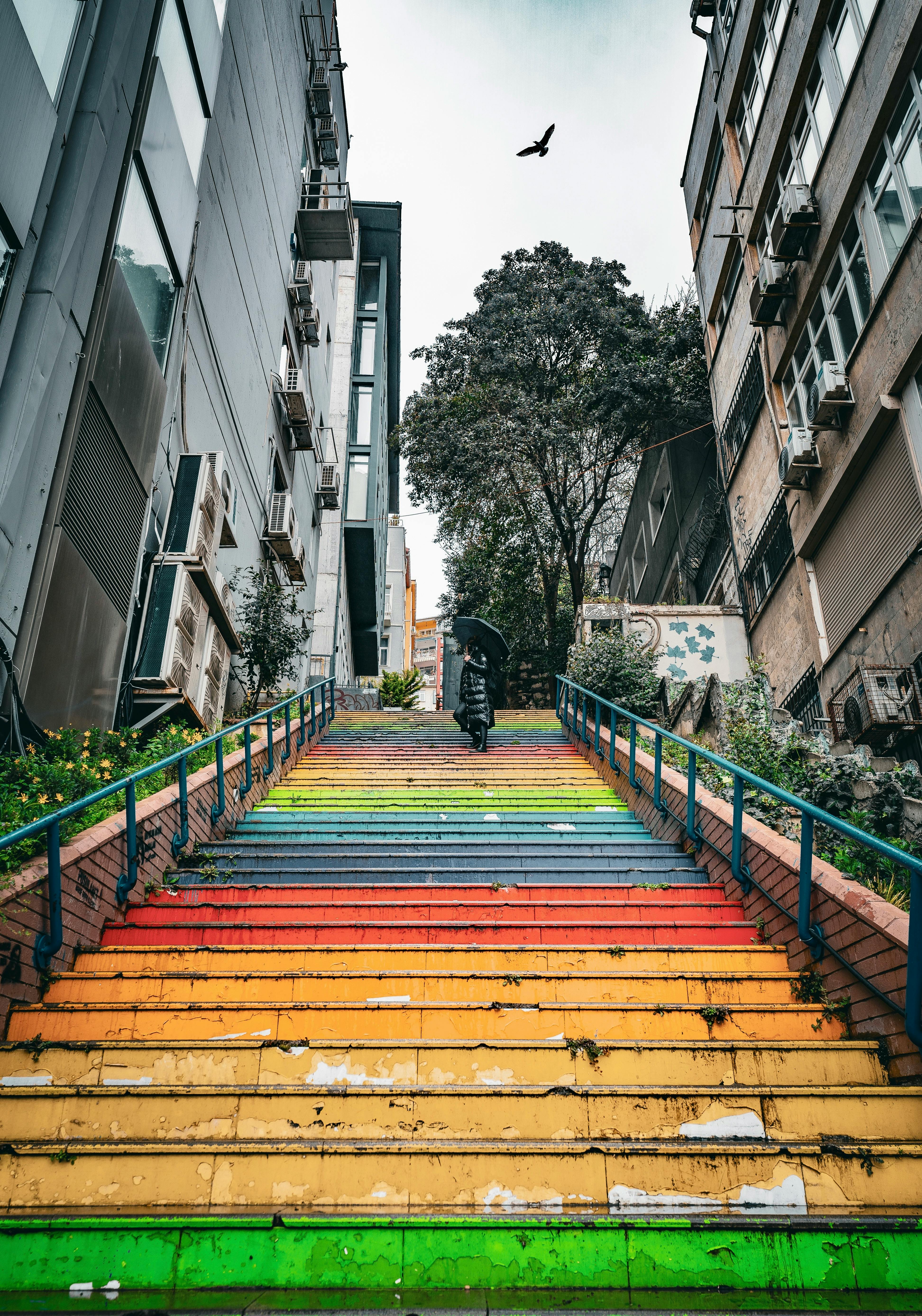 Colorful Stairs in Istanbul · Free Stock Photo