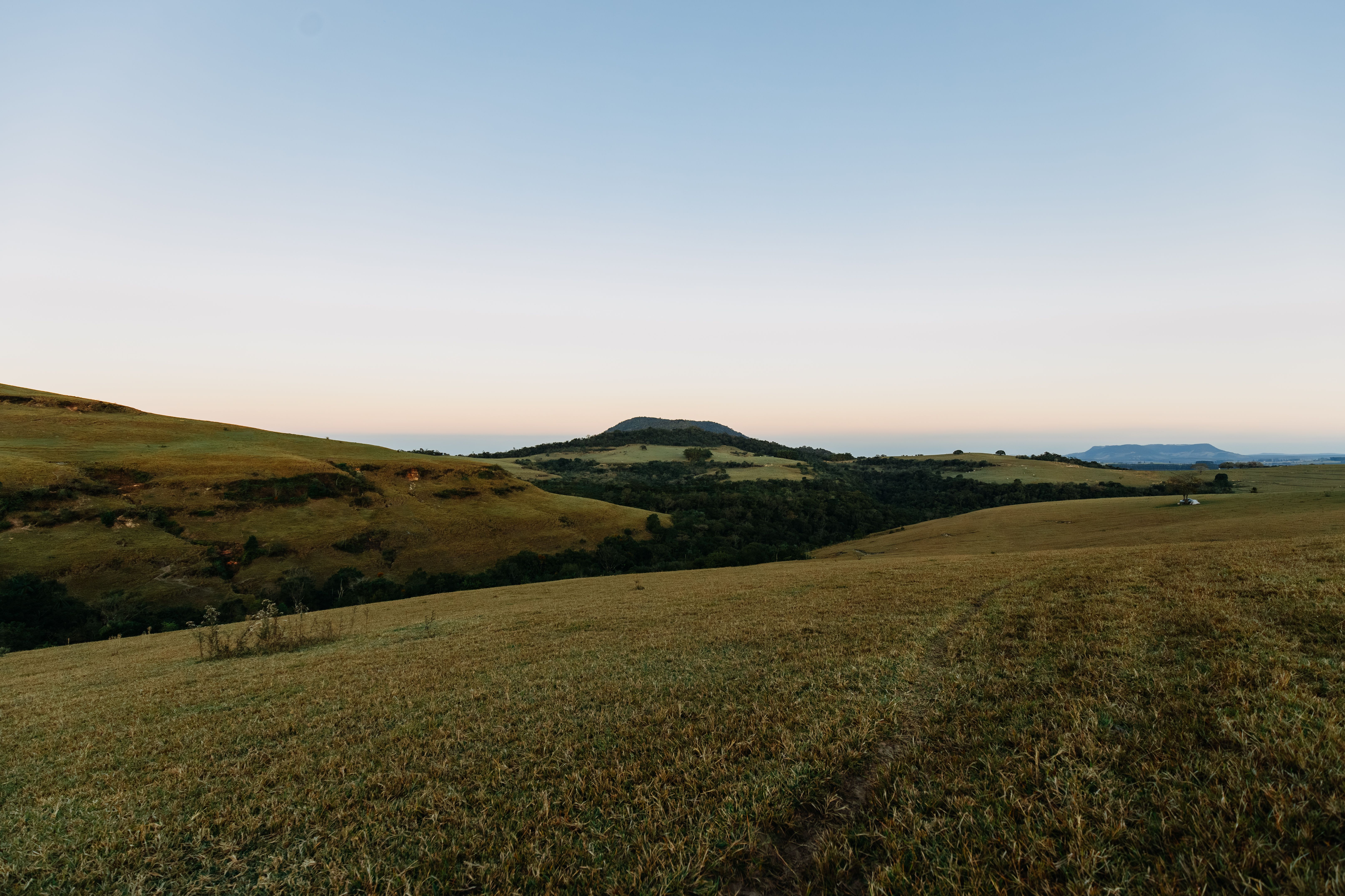 Panorama of Grassland on Hill Slopes and Distant Mountains · Free Stock ...