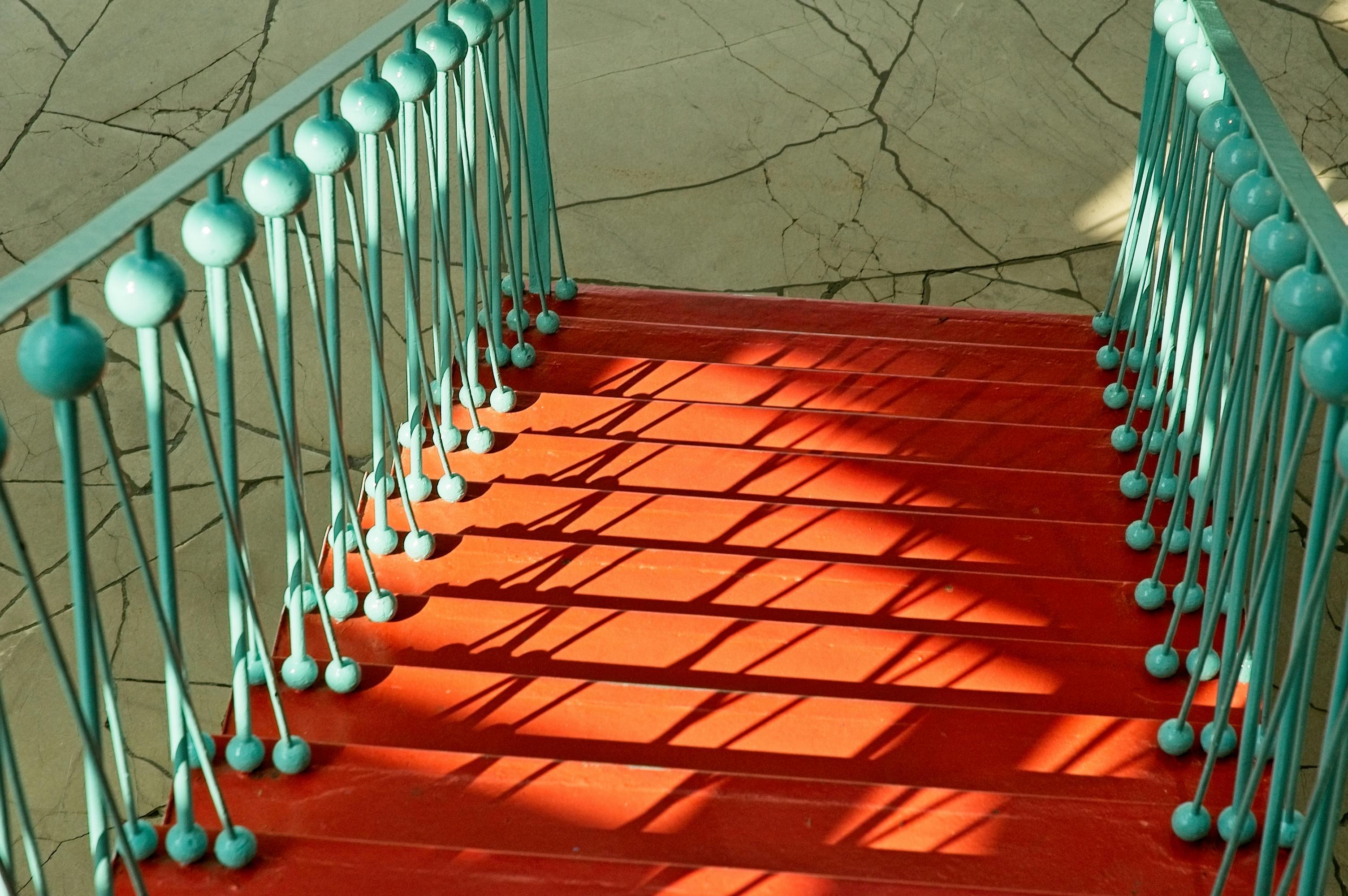 Close up of Red Stairs · Free Stock Photo