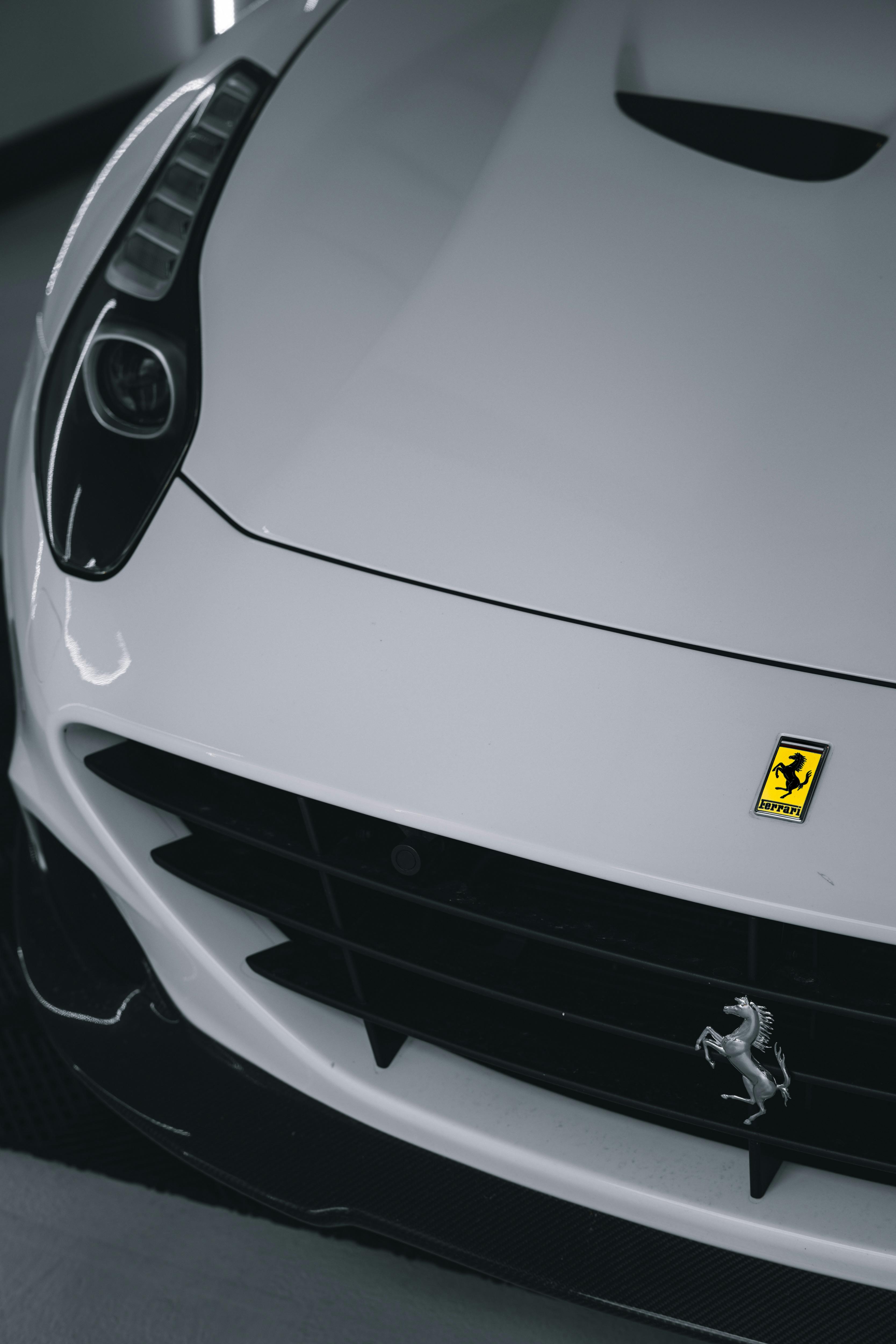White Ferrari Car · Free Stock Photo