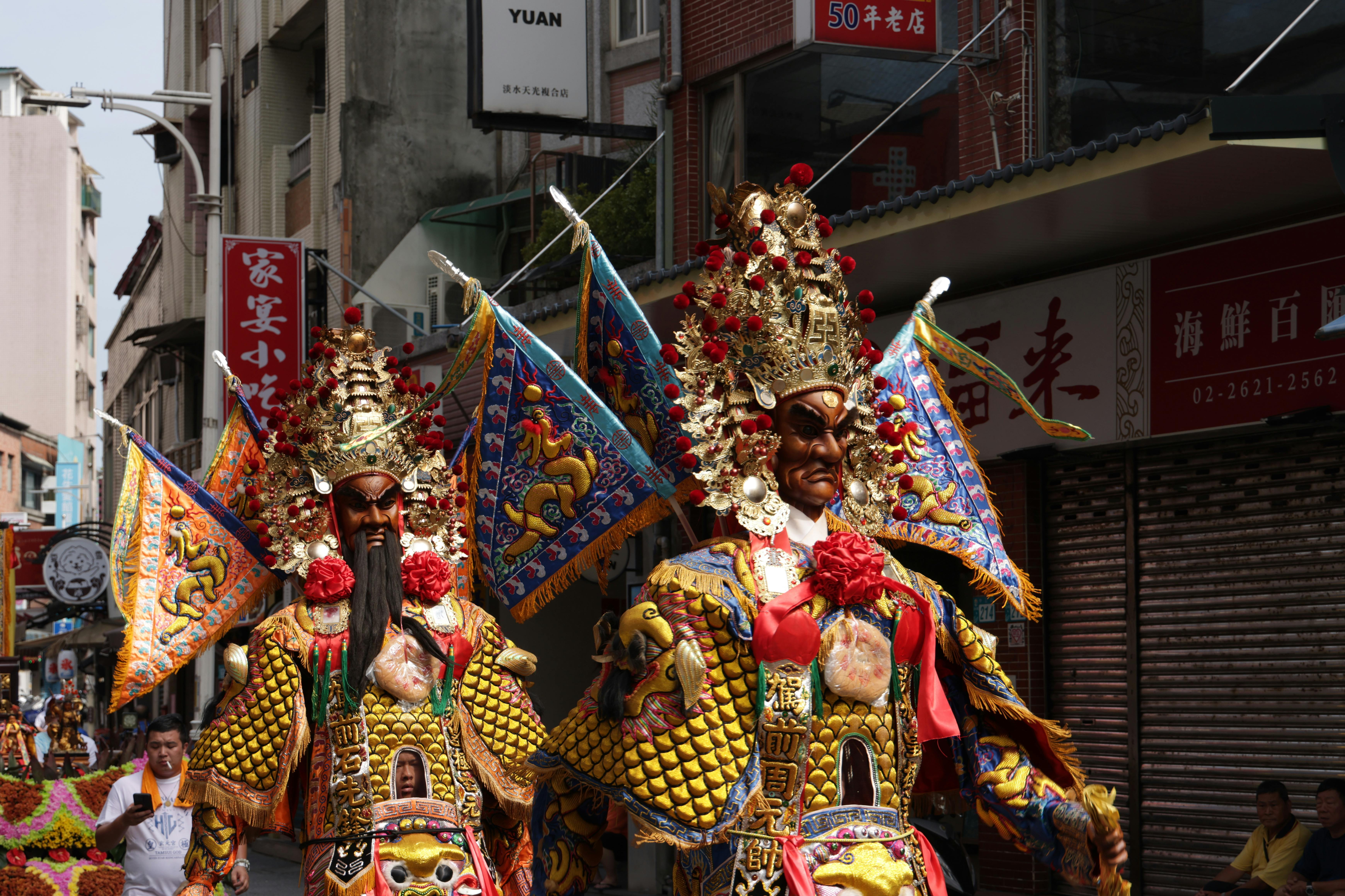 Colorful Parade on Street in Town · Free Stock Photo