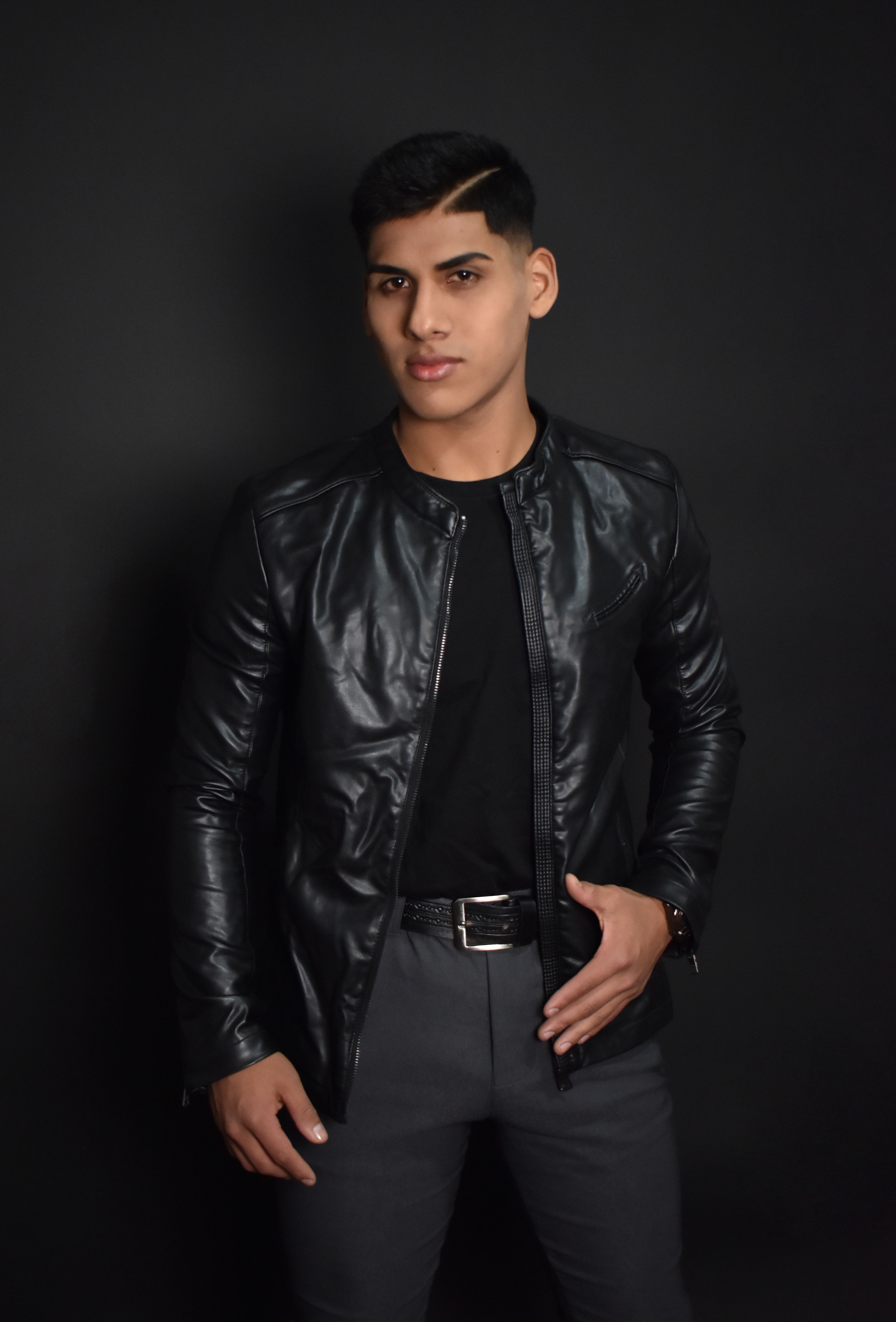 Man in Black Leather Jacket, Aviator Sunglasses and Scarf · Free Stock ...