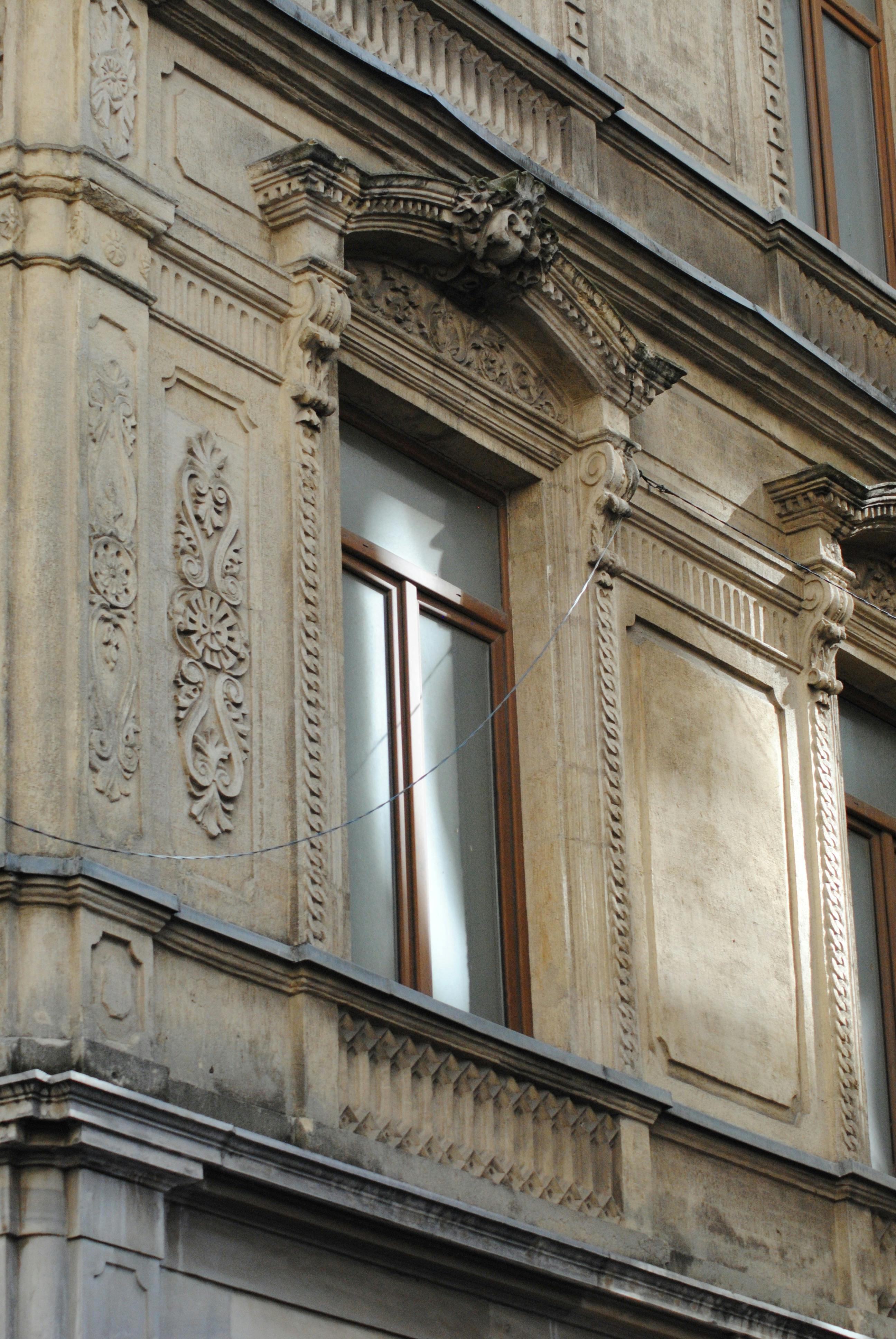 Neoclassical Facade with Bay Window · Free Stock Photo