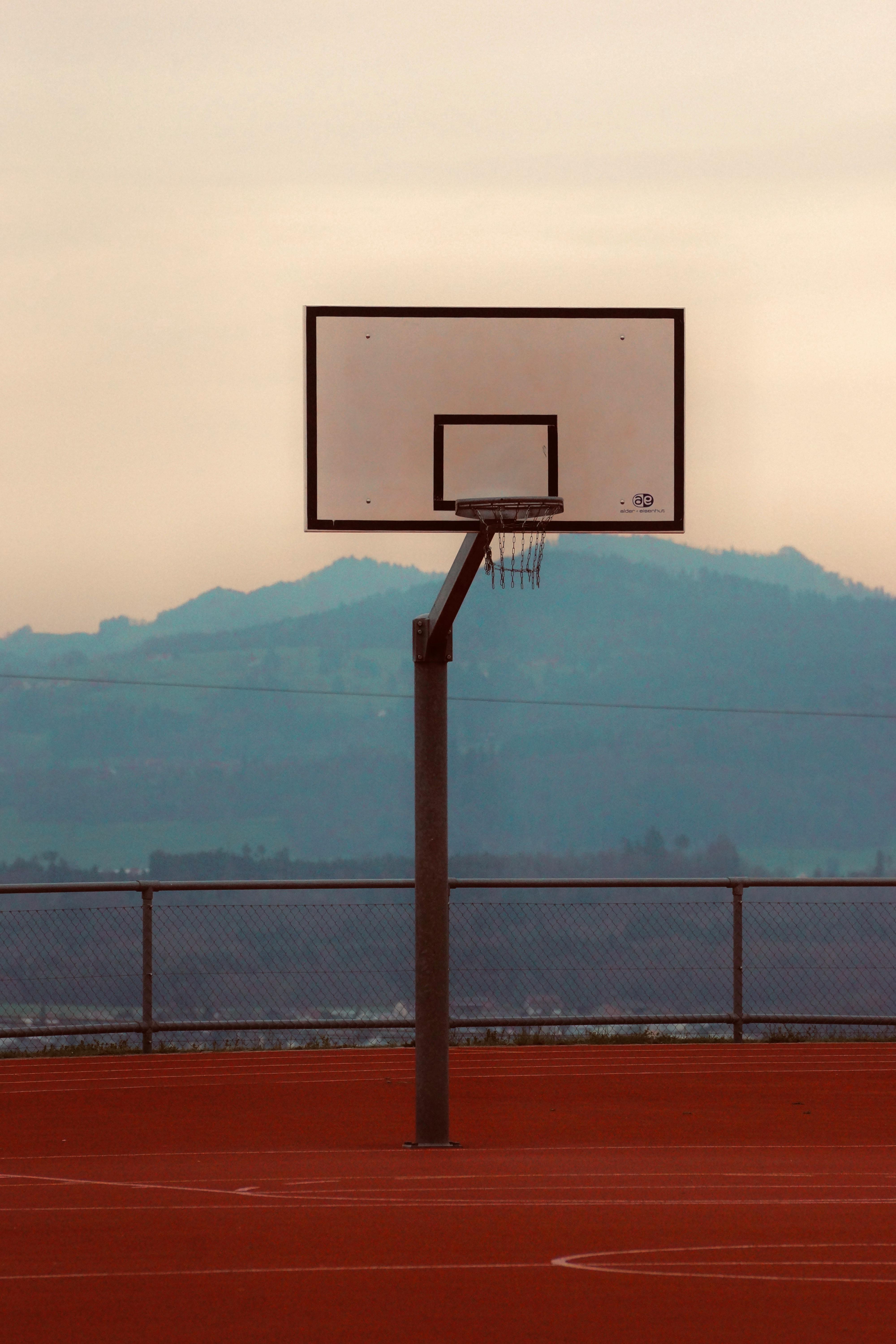 Outdoor Basketball Court Sunset Basketball Court Sunset Clouds