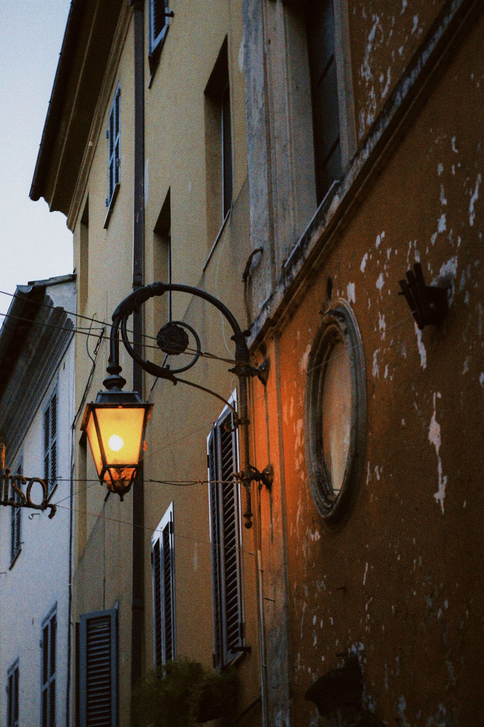 Snowy Street Lamp at Night in Winter Scene · Free Stock Photo