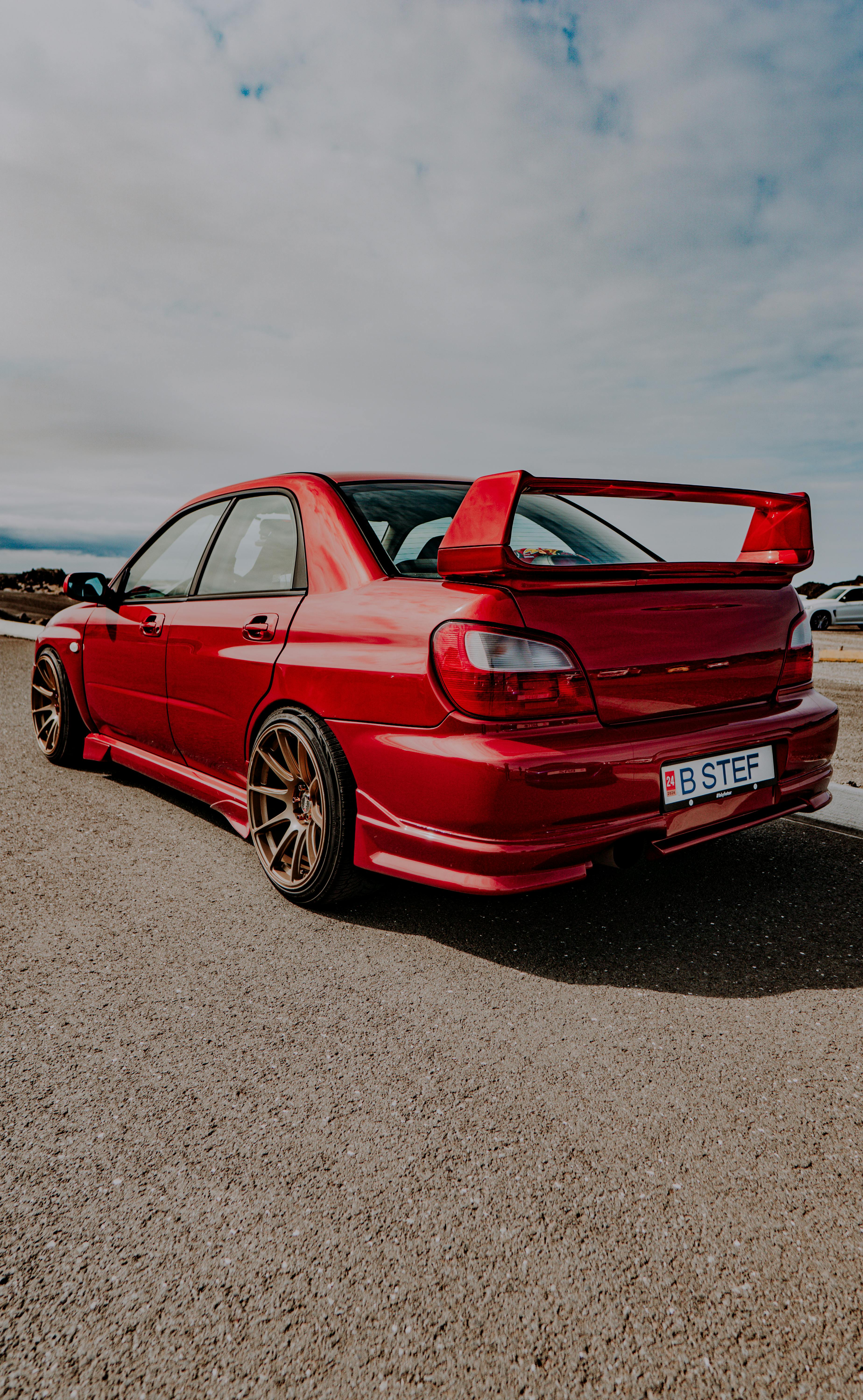 A Red Modified Subaru WRX · Free Stock Photo