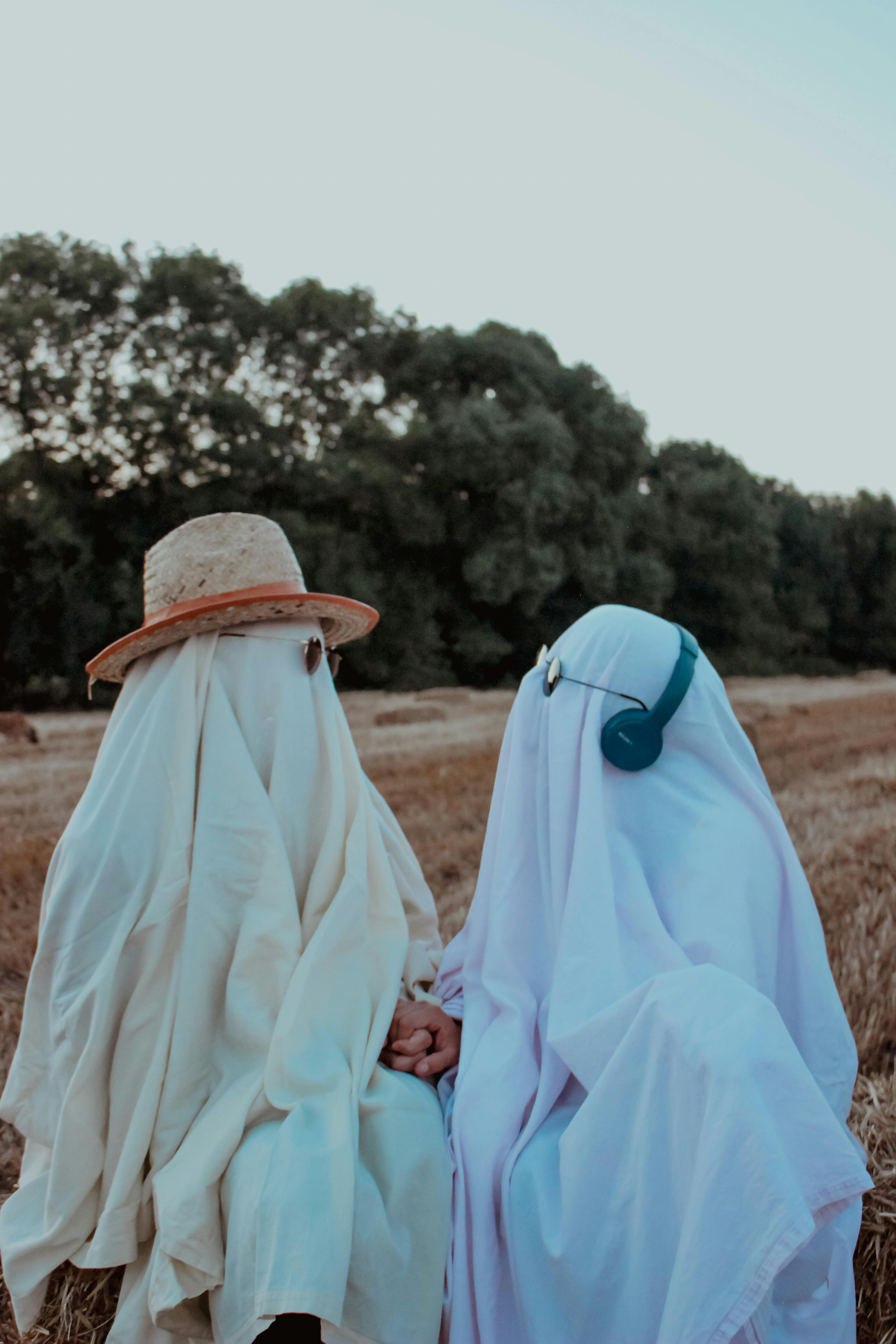 Ghosts Sitting Together · Free Stock Photo