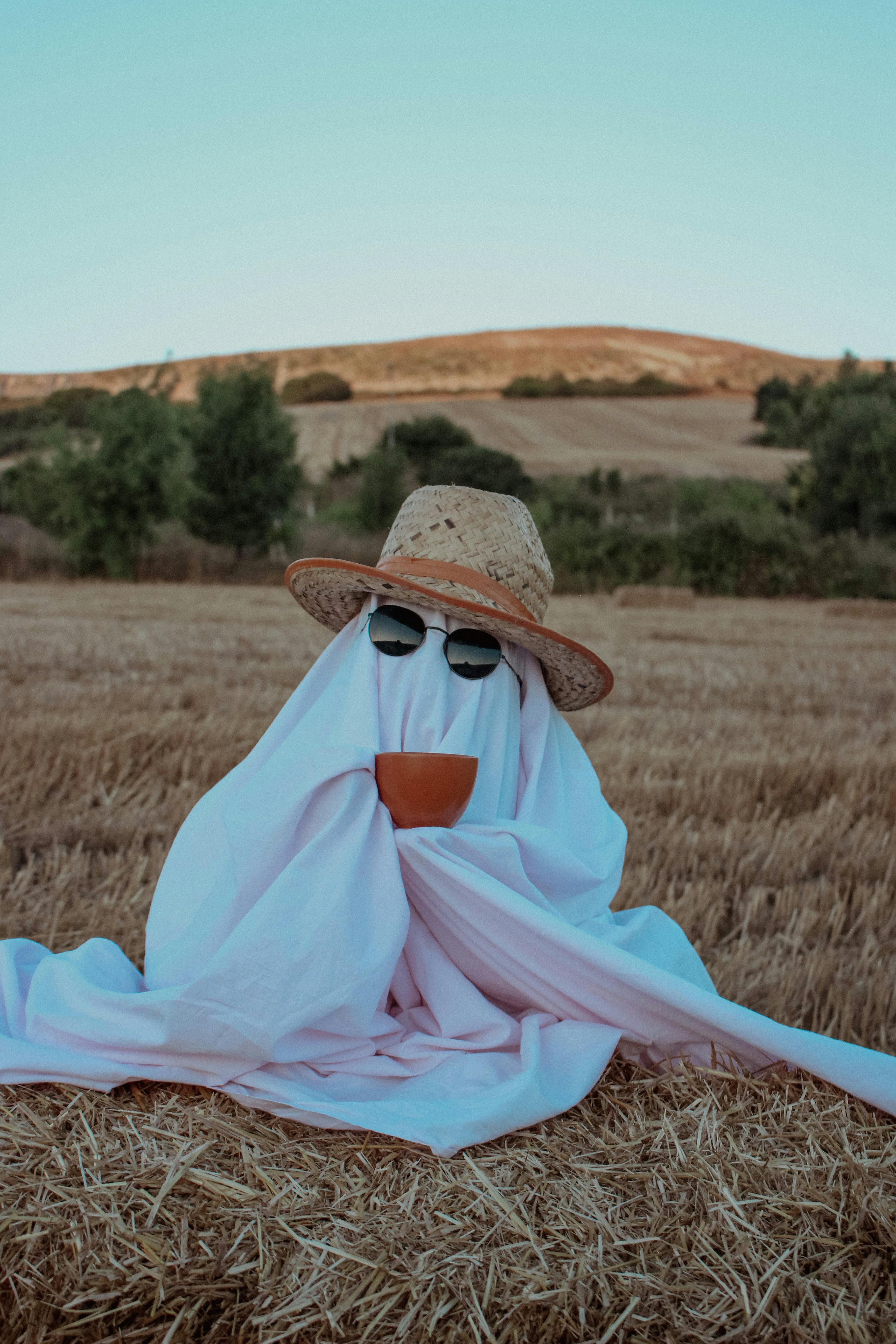 Ghost Lying on Field · Free Stock Photo