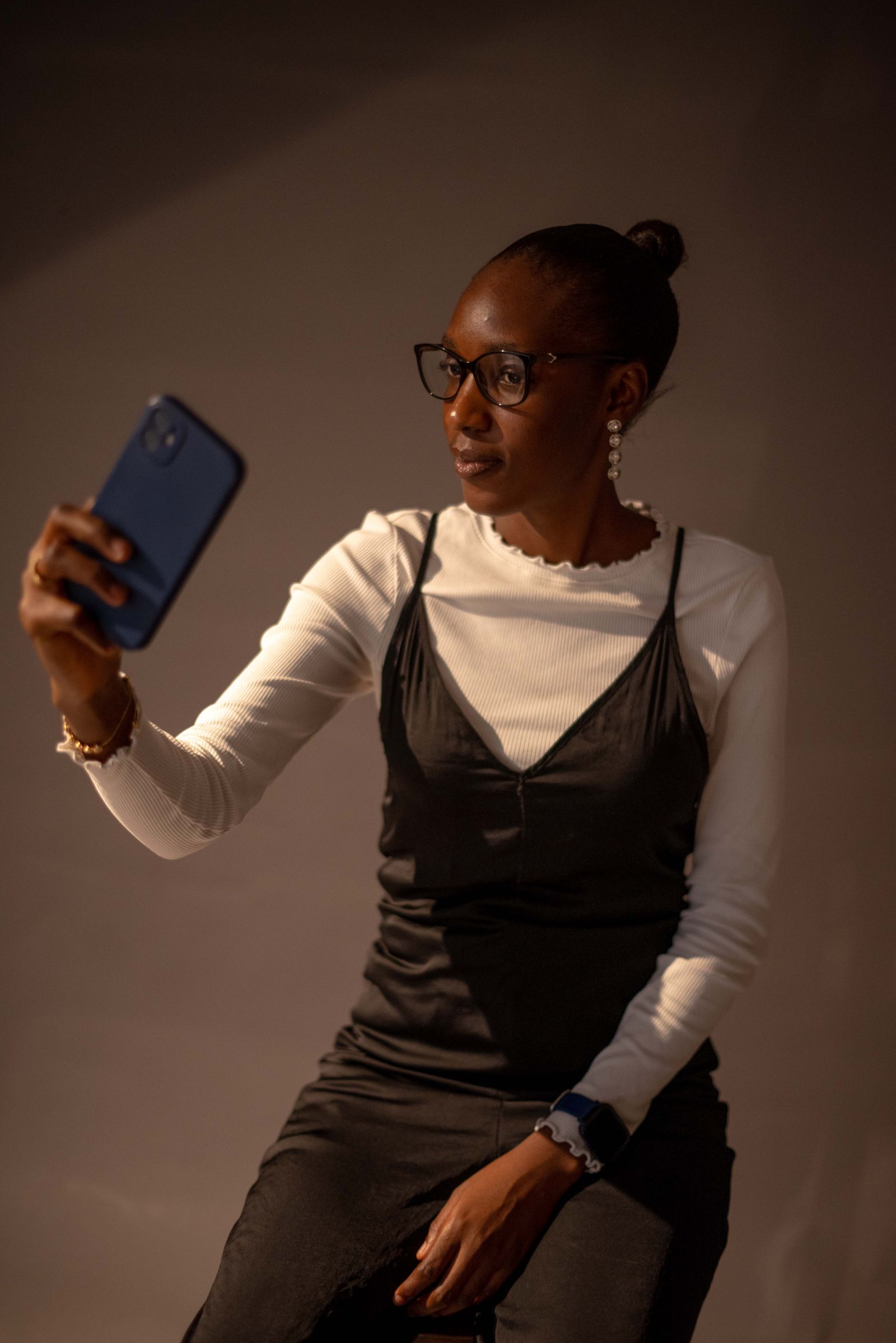 Faceless African American Woman On Phone Photos, Download The BEST Free ...