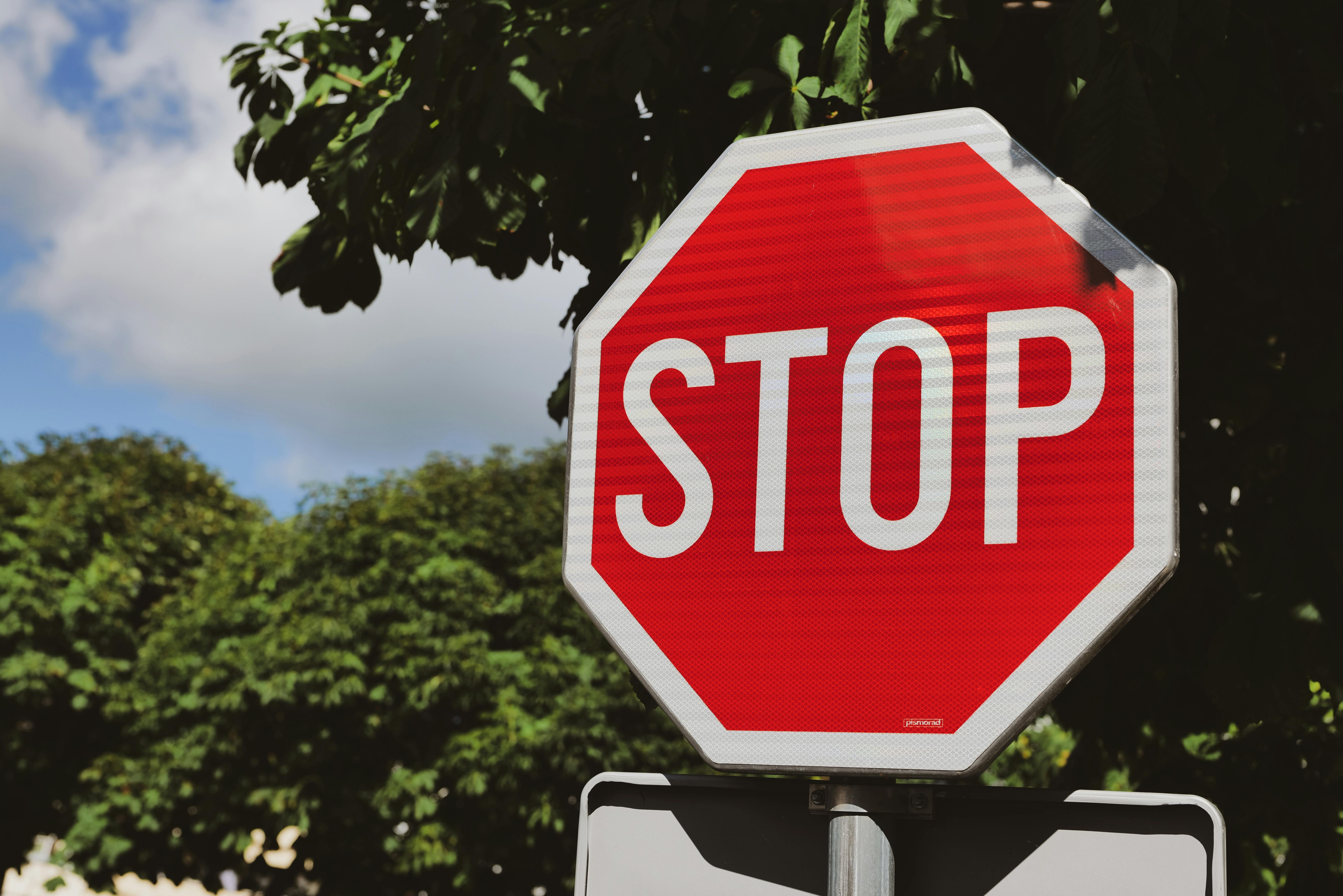 Red Stop Sign · Free Stock Photo