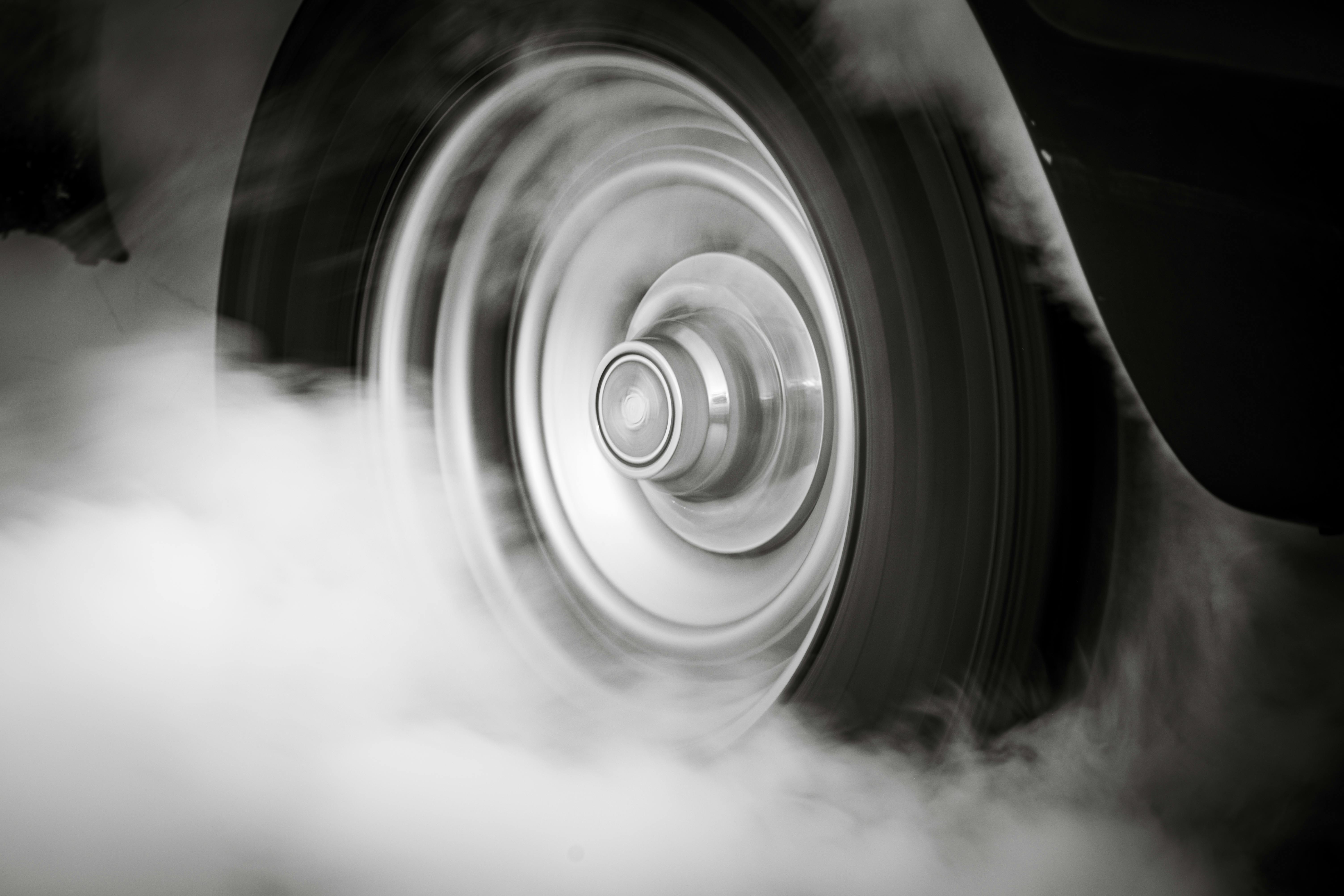 Fast Rotating Car Wheel · Free Stock Photo