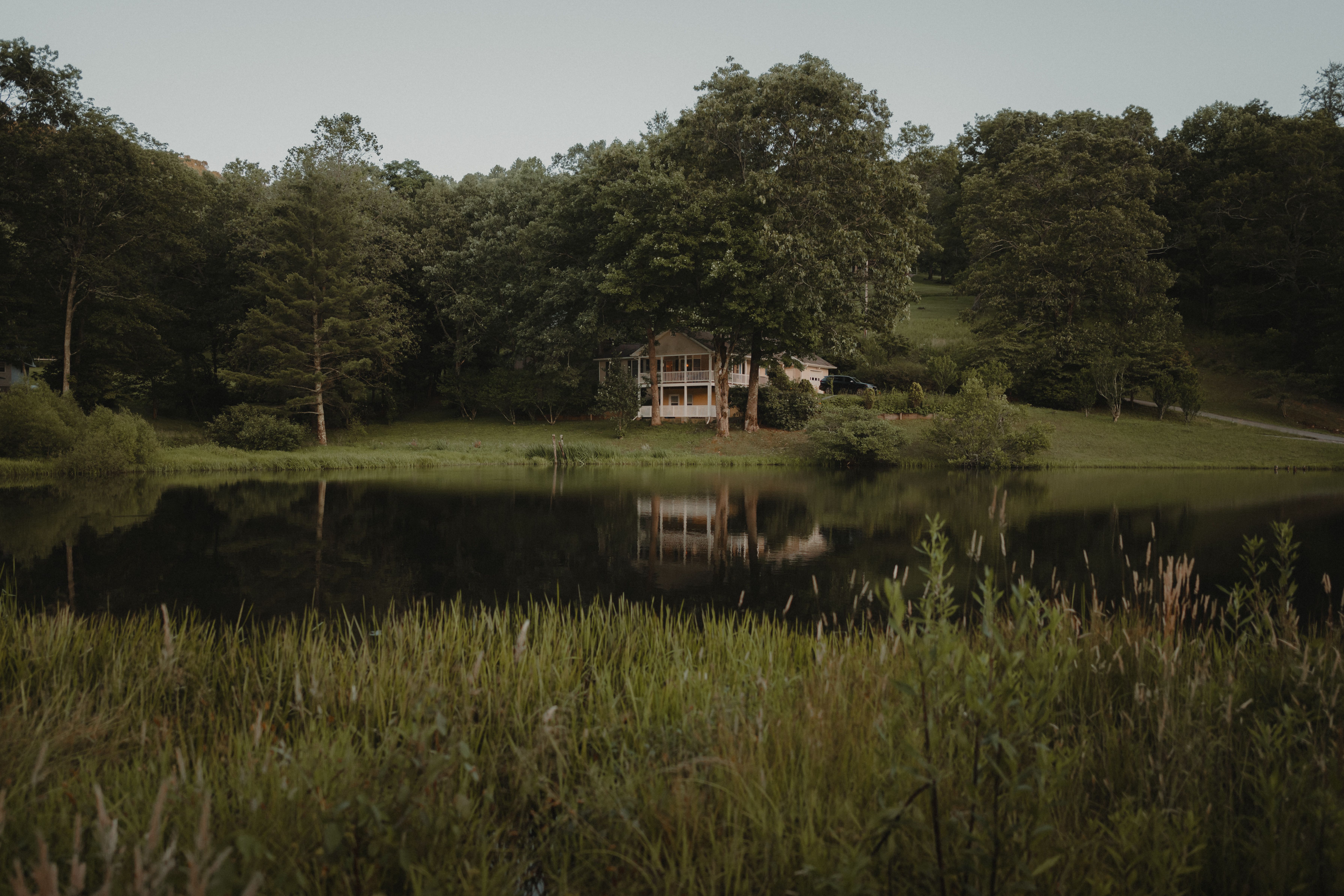House Between Forest and Lake · Free Stock Photo