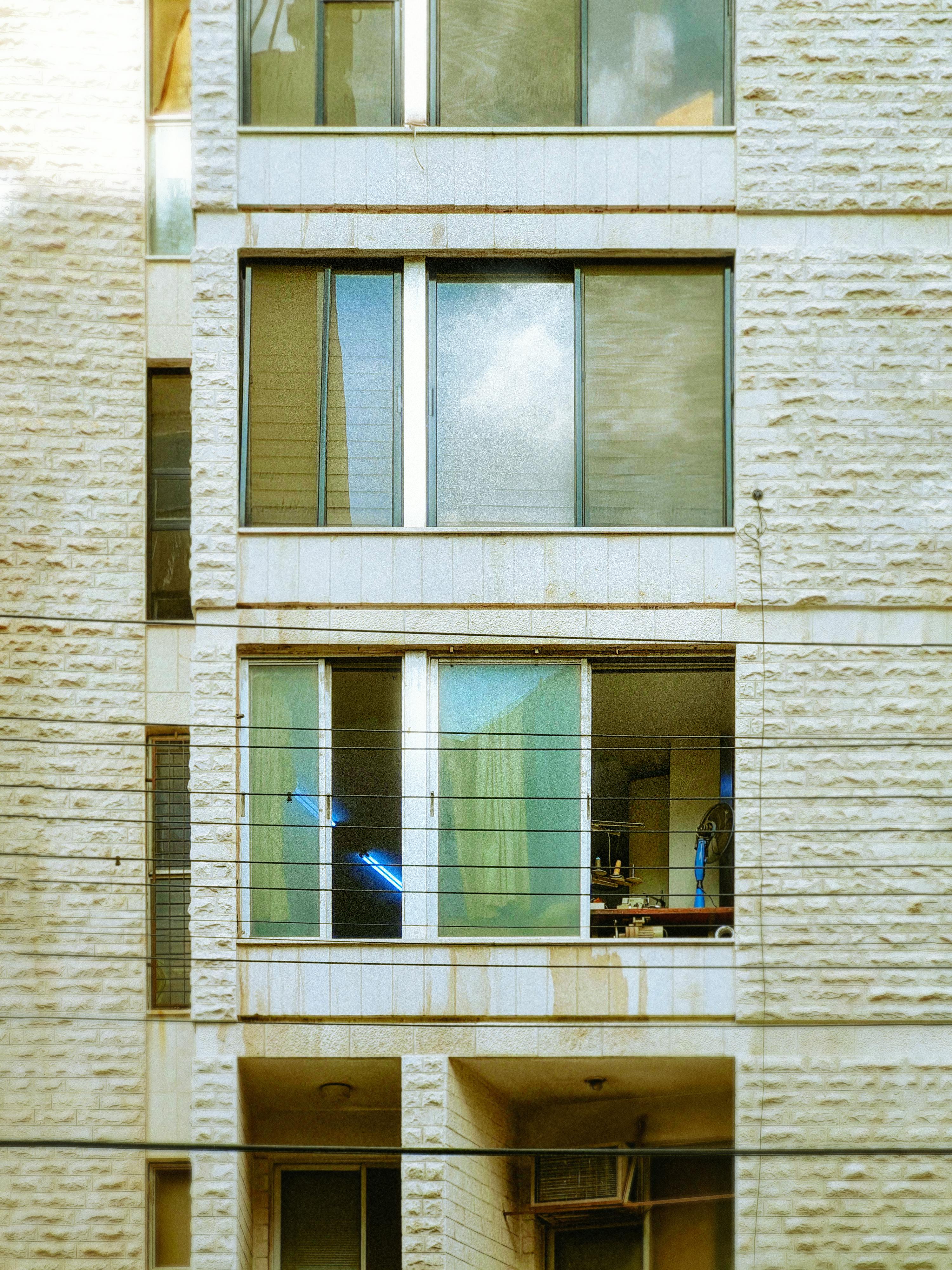 Windows in a Residential Building · Free Stock Photo