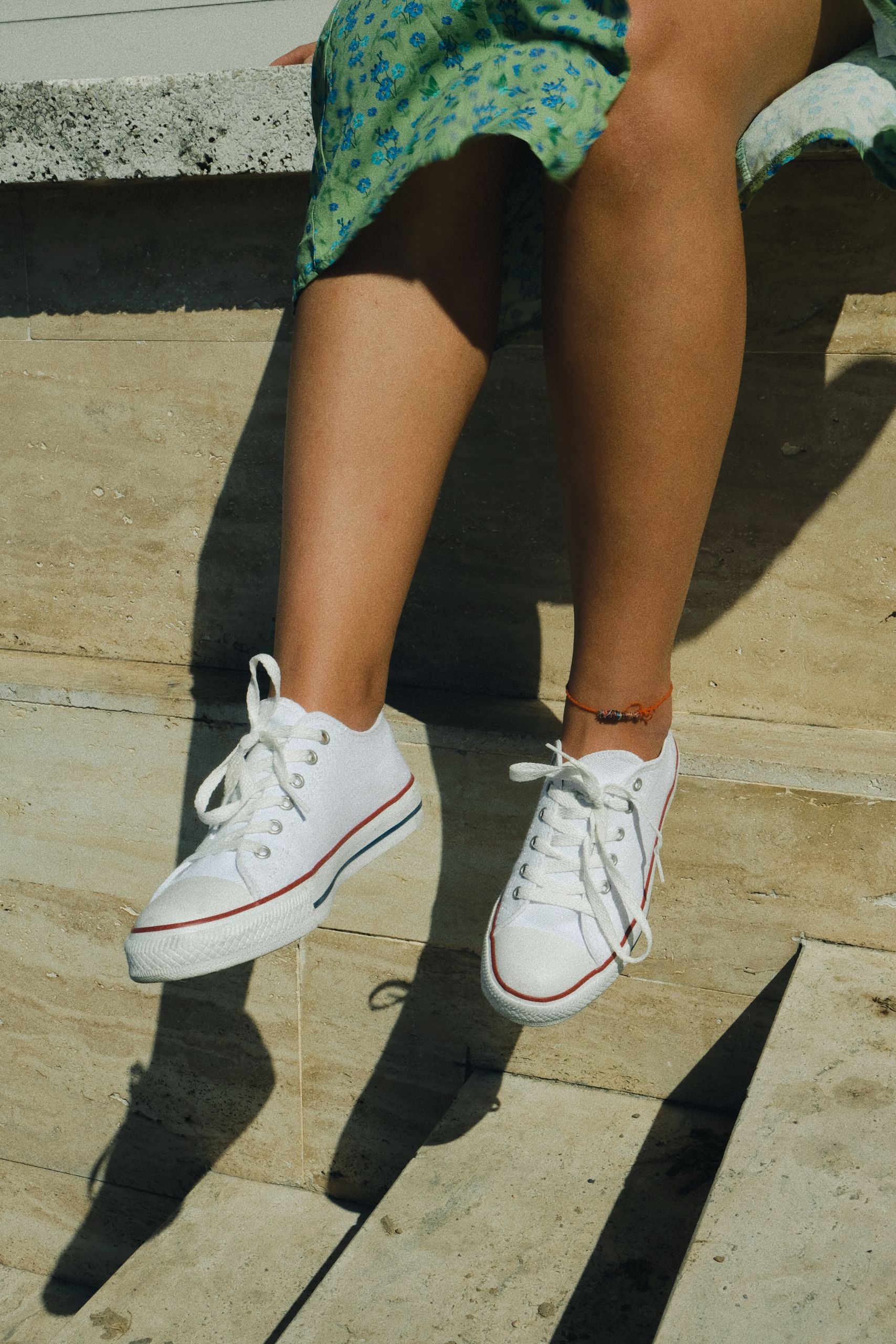 Woman in Yellow Trainers and White Socks · Free Stock Photo