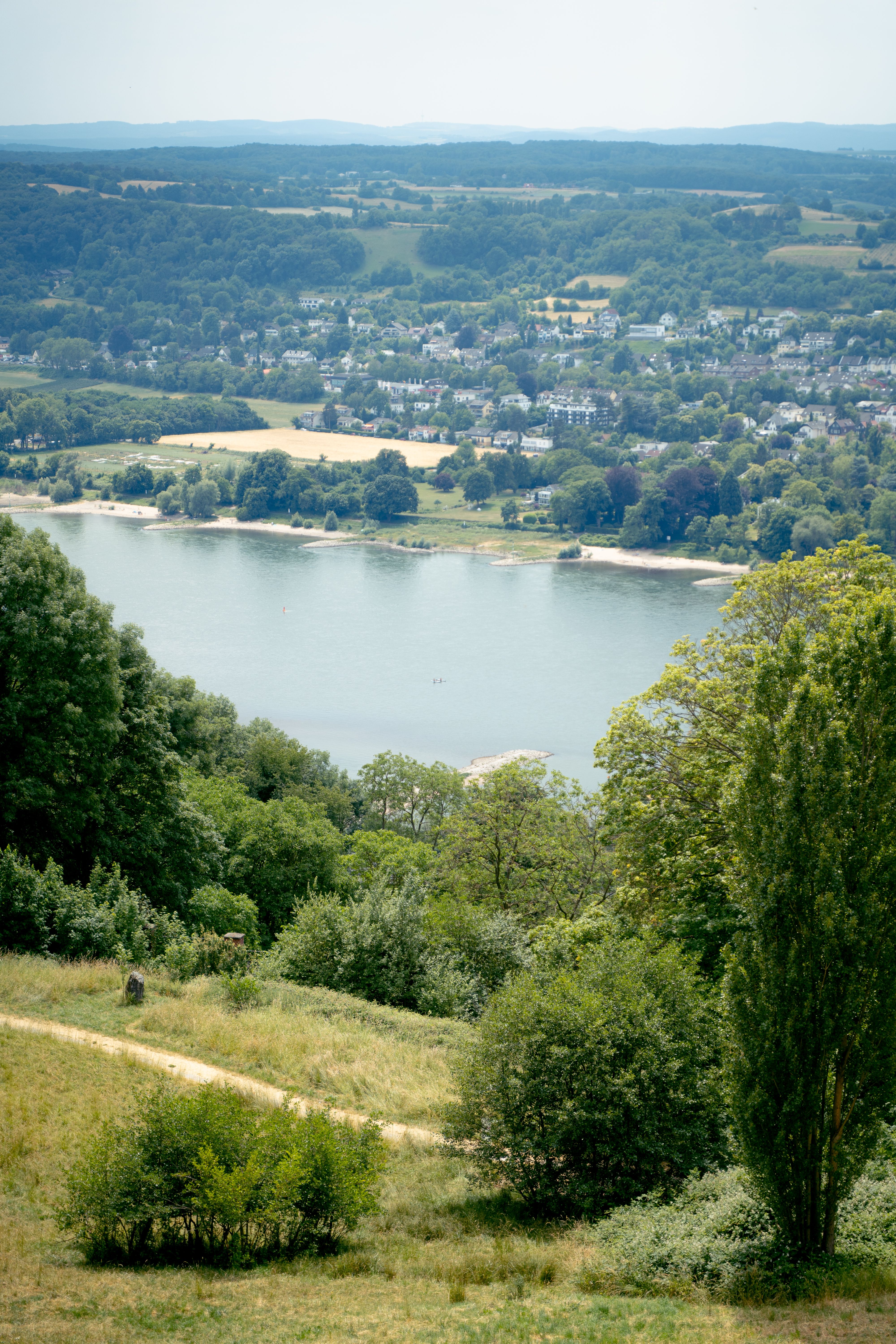 High Angle View of a River and Rural Landscape · Free Stock Photo