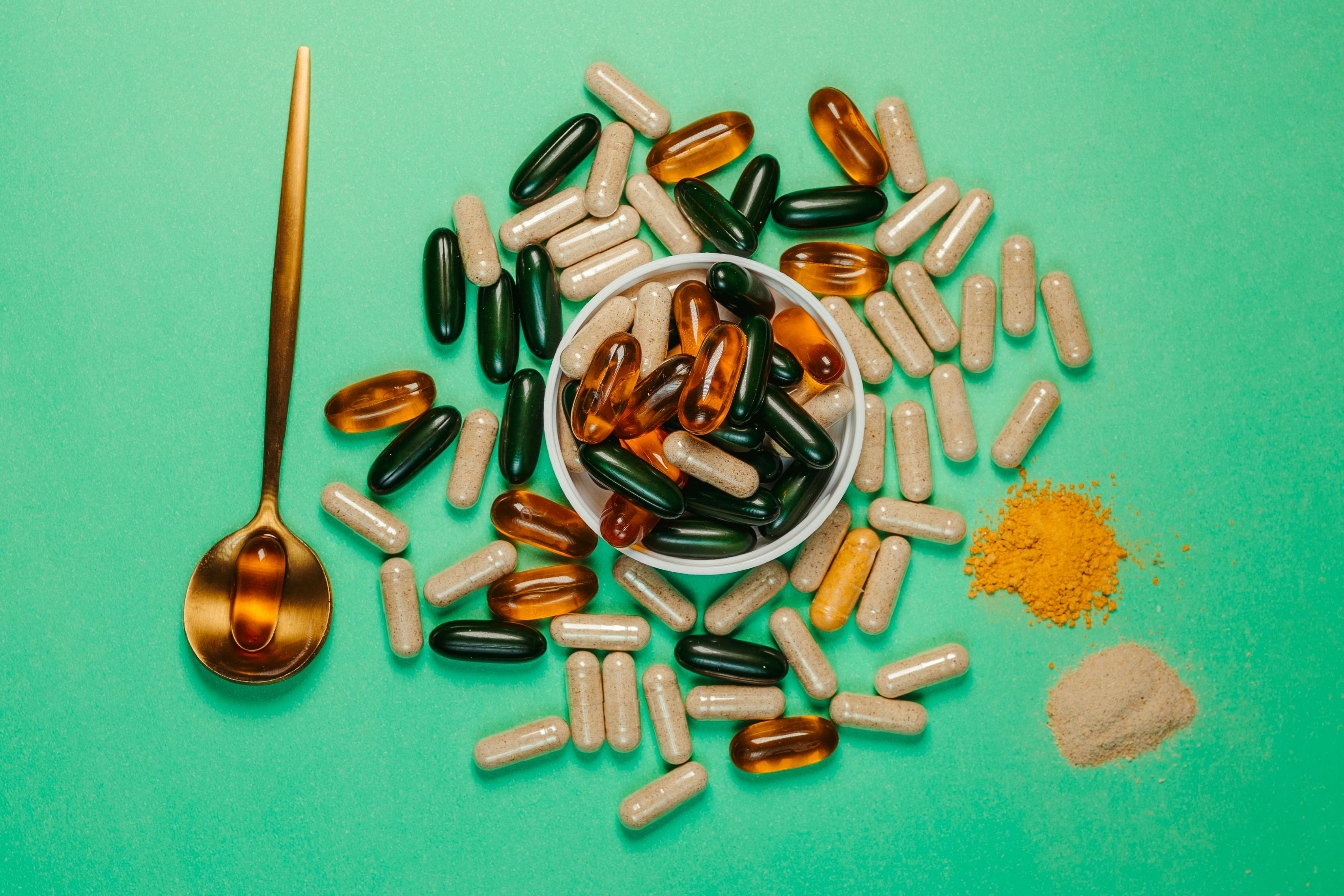 Pills, Powder and Spoon · Free Stock Photo