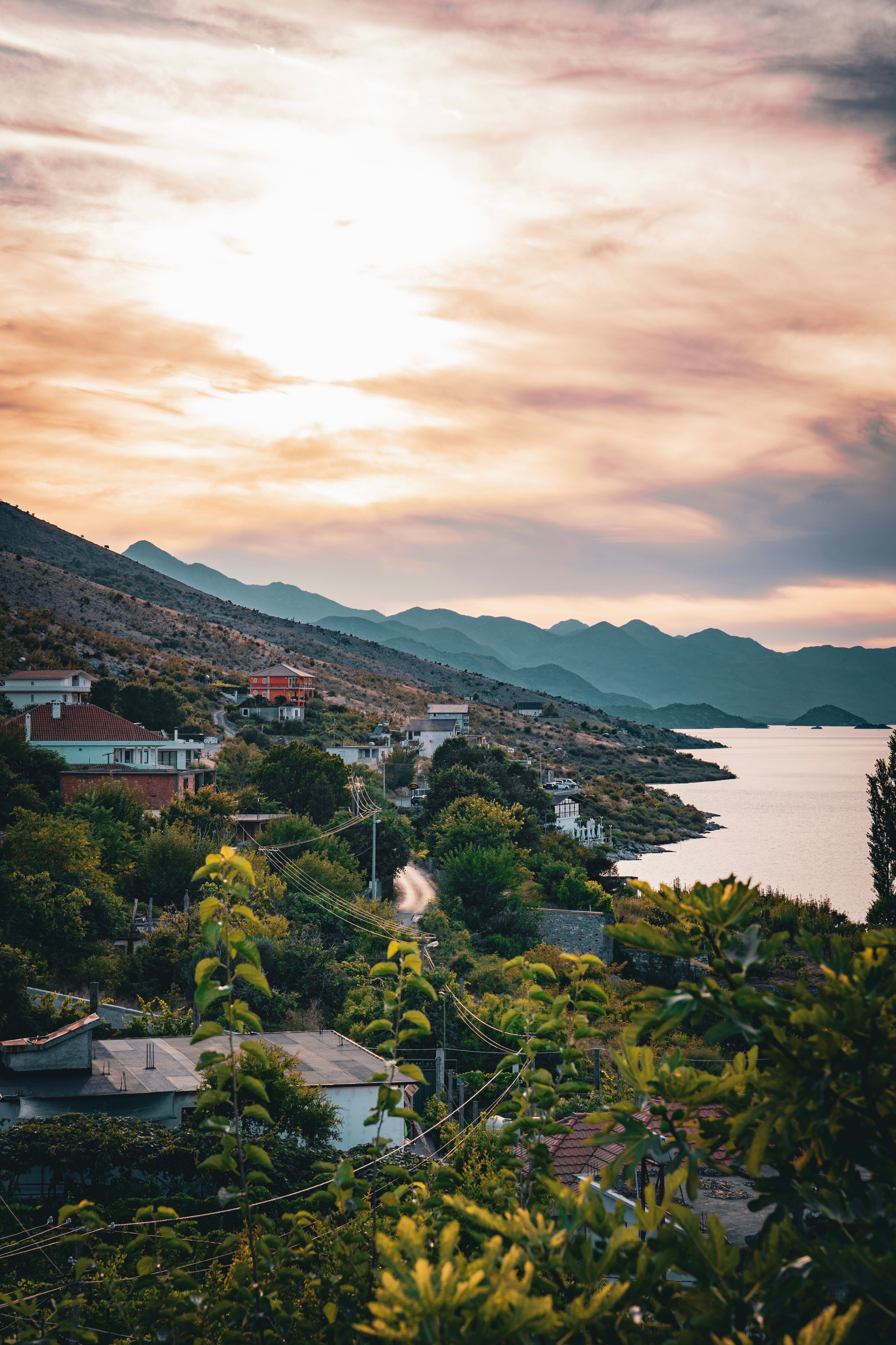 Photo of a Village at Sunset · Free Stock Photo