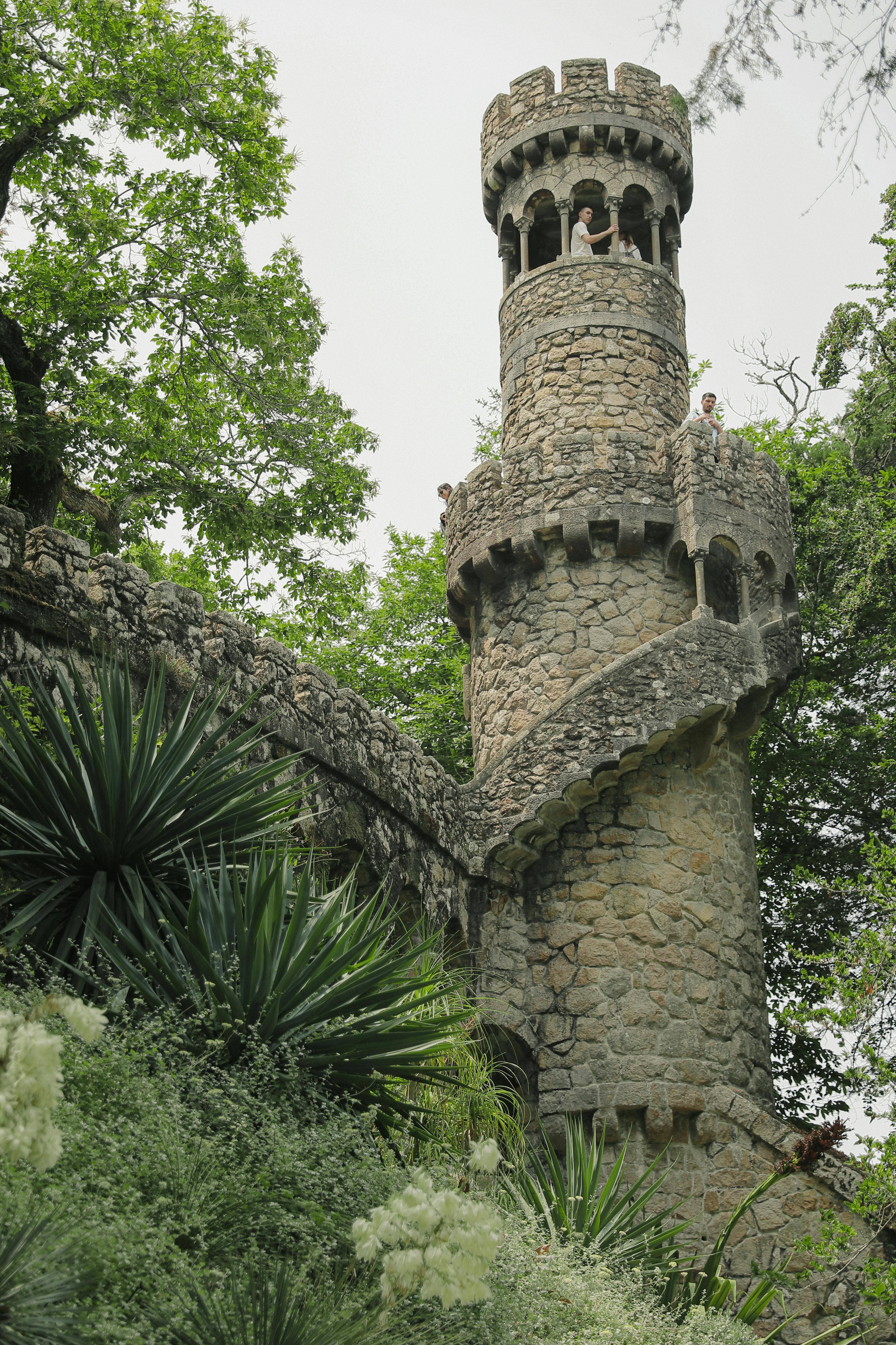Famous deep well of Quinta da Regaleira · Free Stock Photo