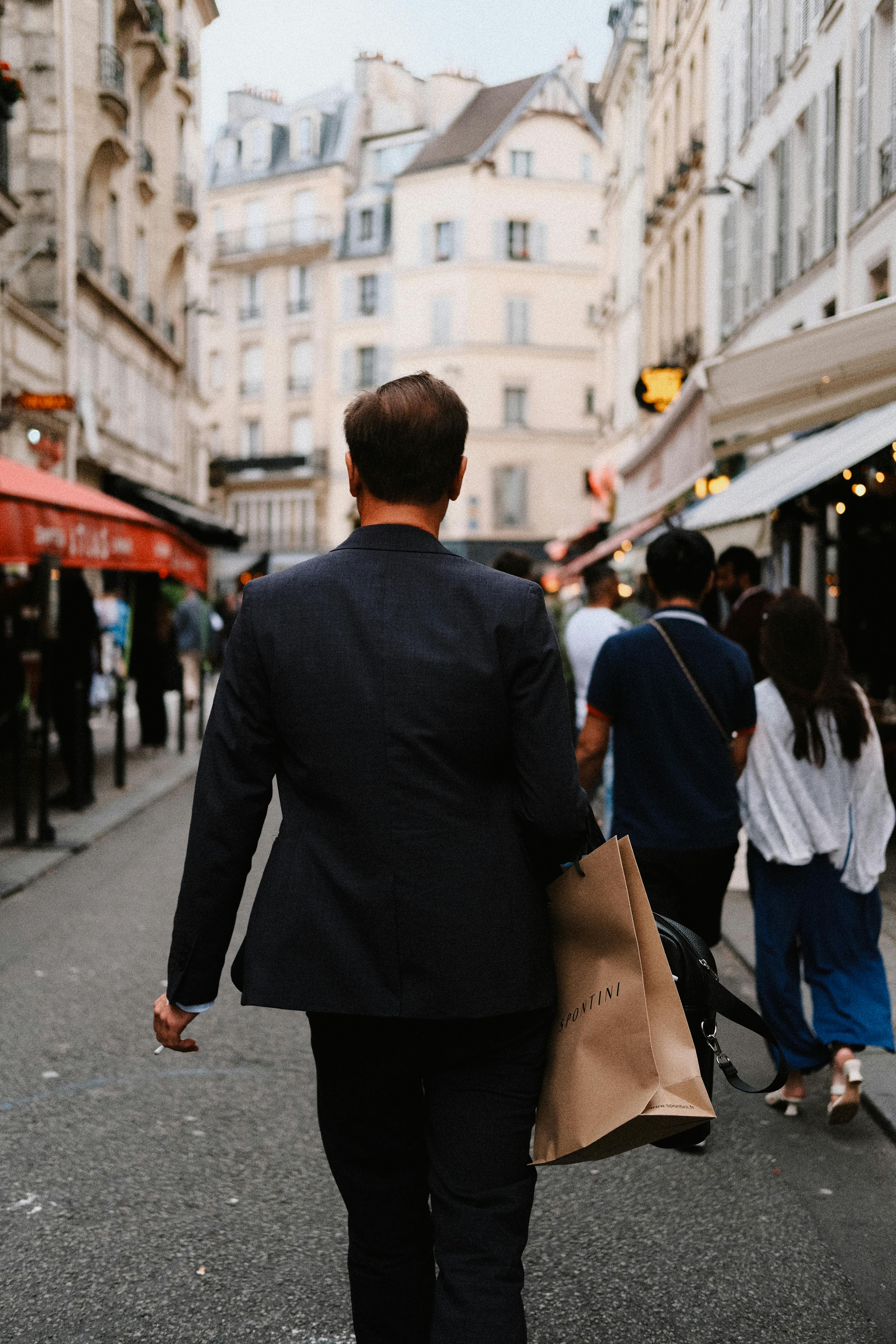 Man Walking in Street in Paris · Free Stock Photo