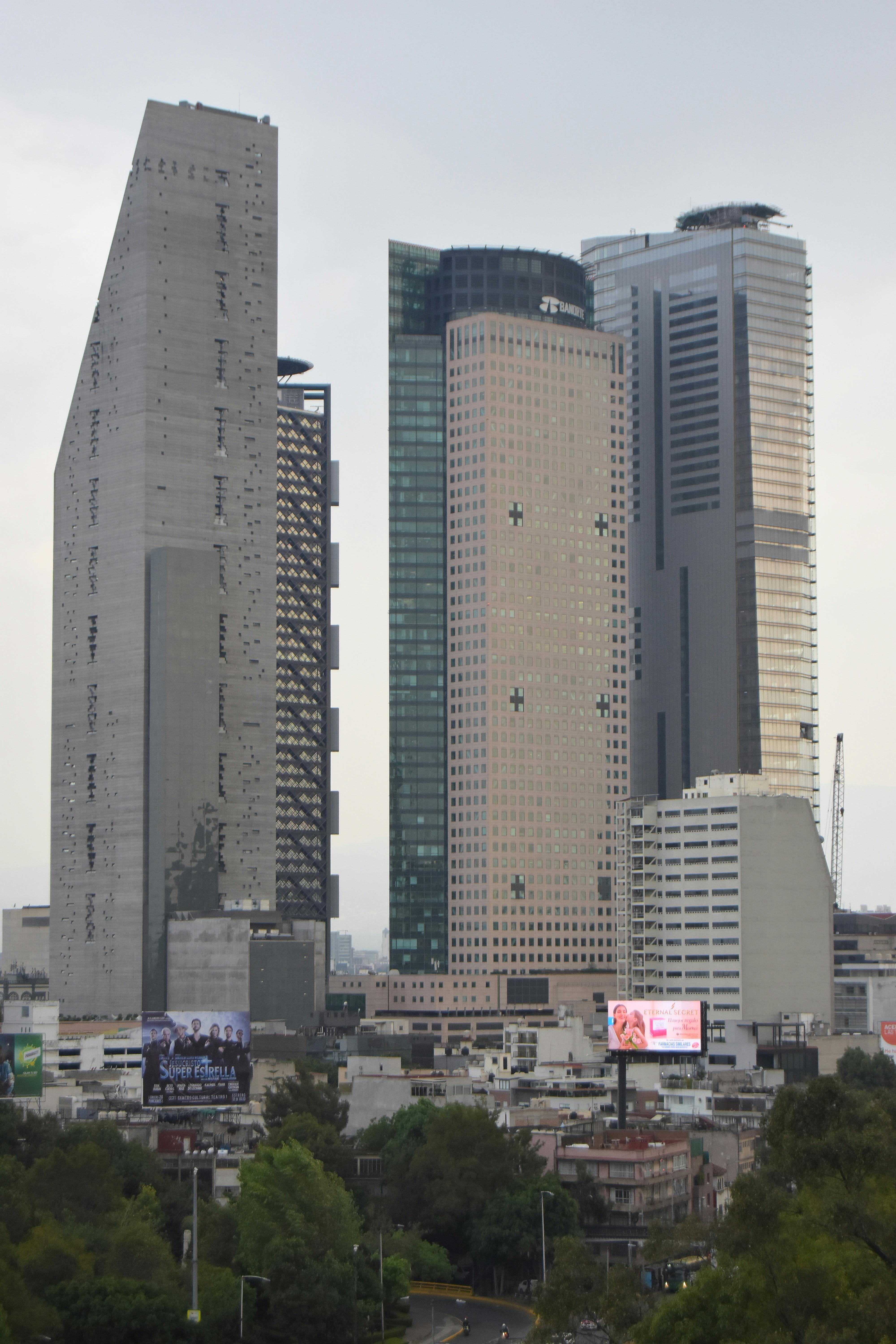Contemporary Skyscrapers in Mexico City Downtown · Free Stock Photo