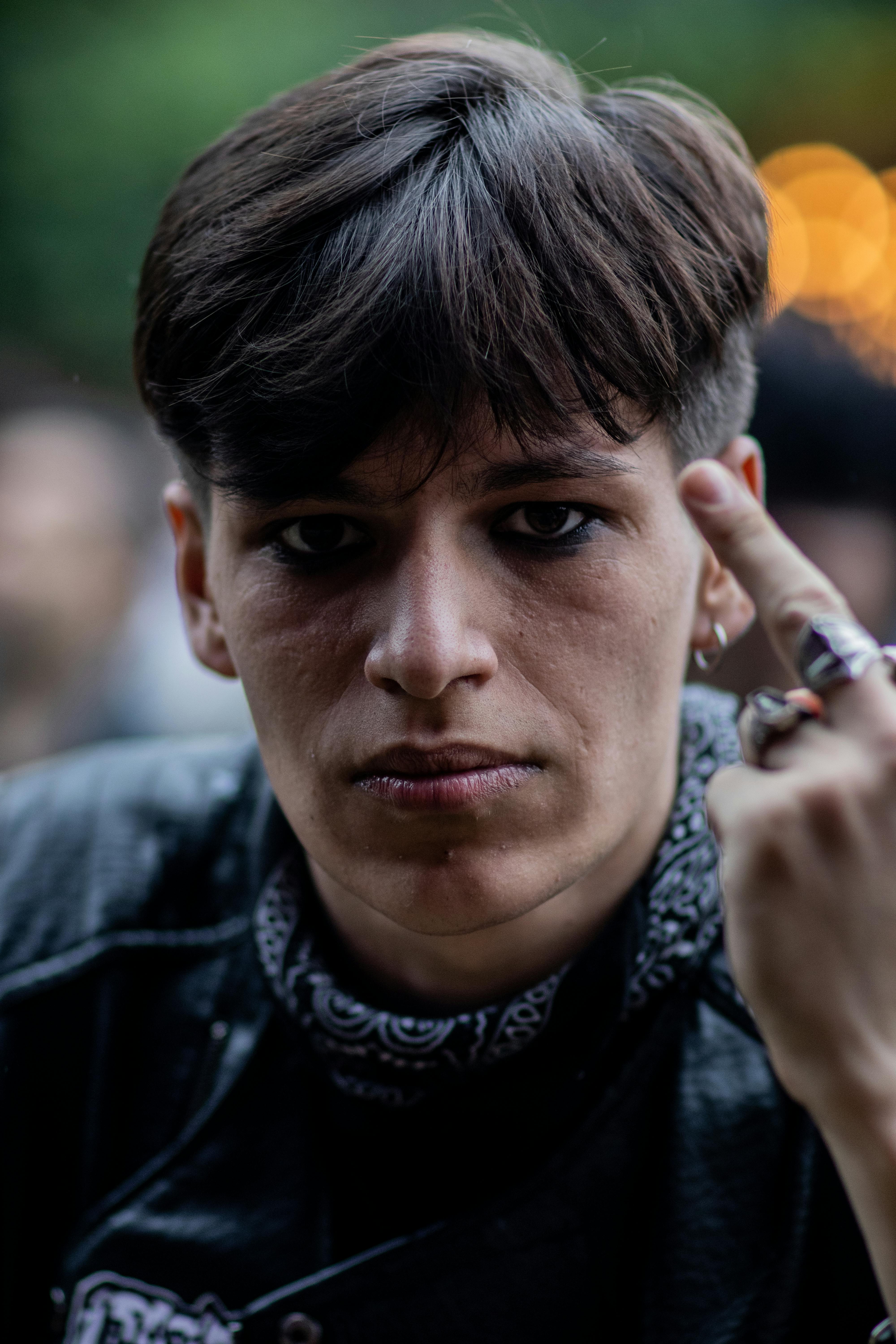 Woman with Short Hair Showing Middle Finger · Free Stock Photo