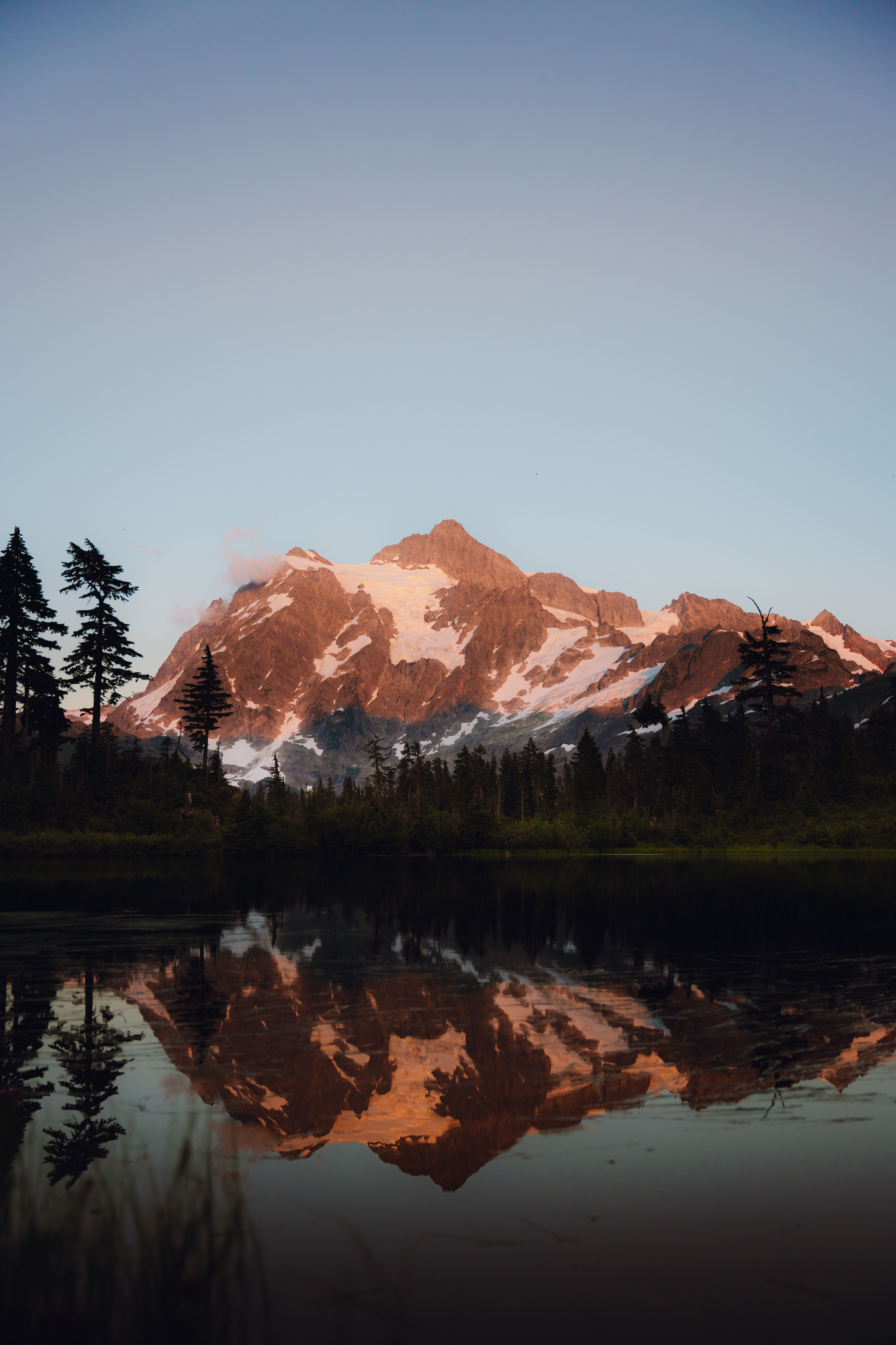 Reflection of a Mountain in a Lake · Free Stock Photo