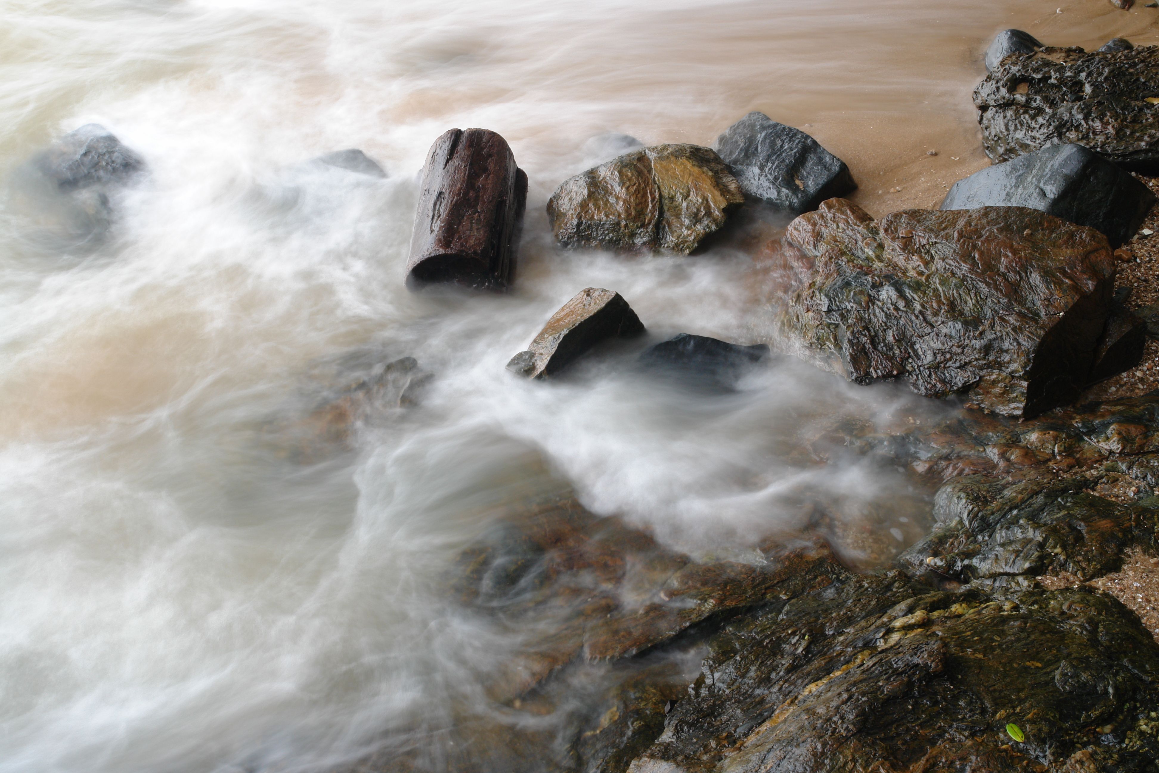 Fog over Rocks on Beach on Seashore · Free Stock Photo