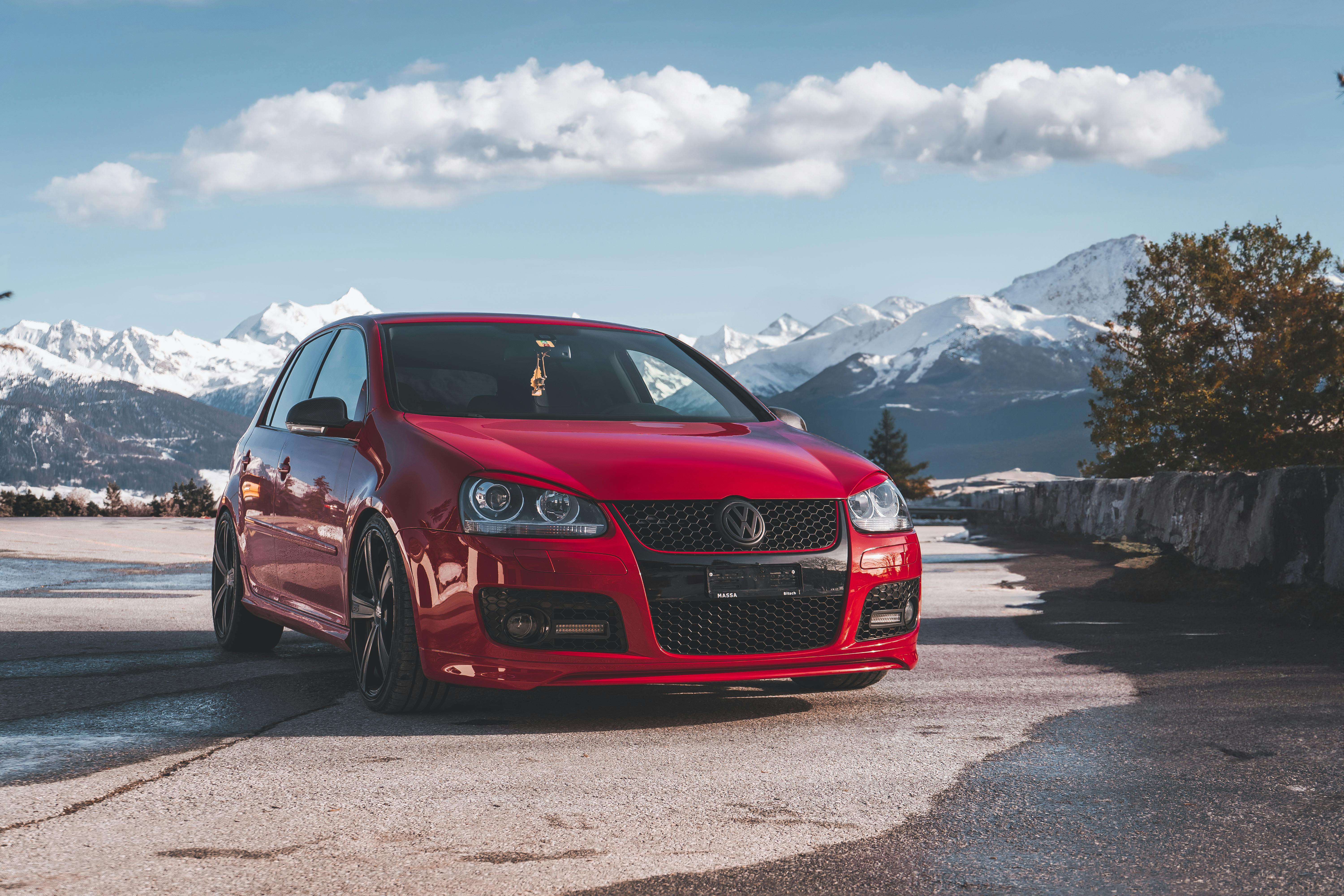 Red, Sports Volkswagen Golf · Free Stock Photo