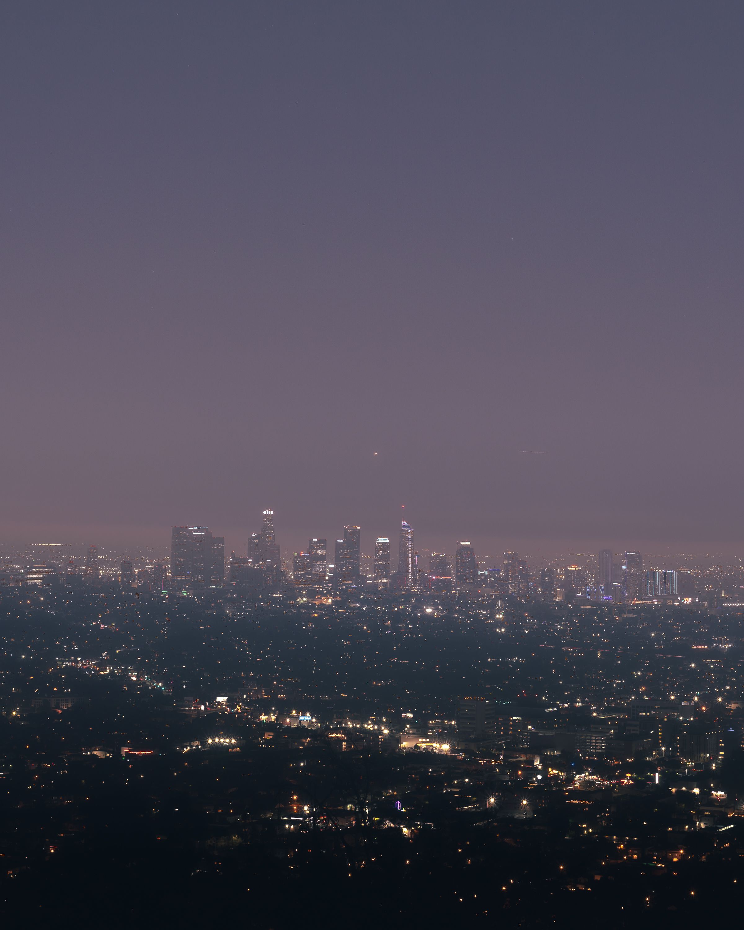Los Angeles at night , view from the observatory · Free Stock Photo