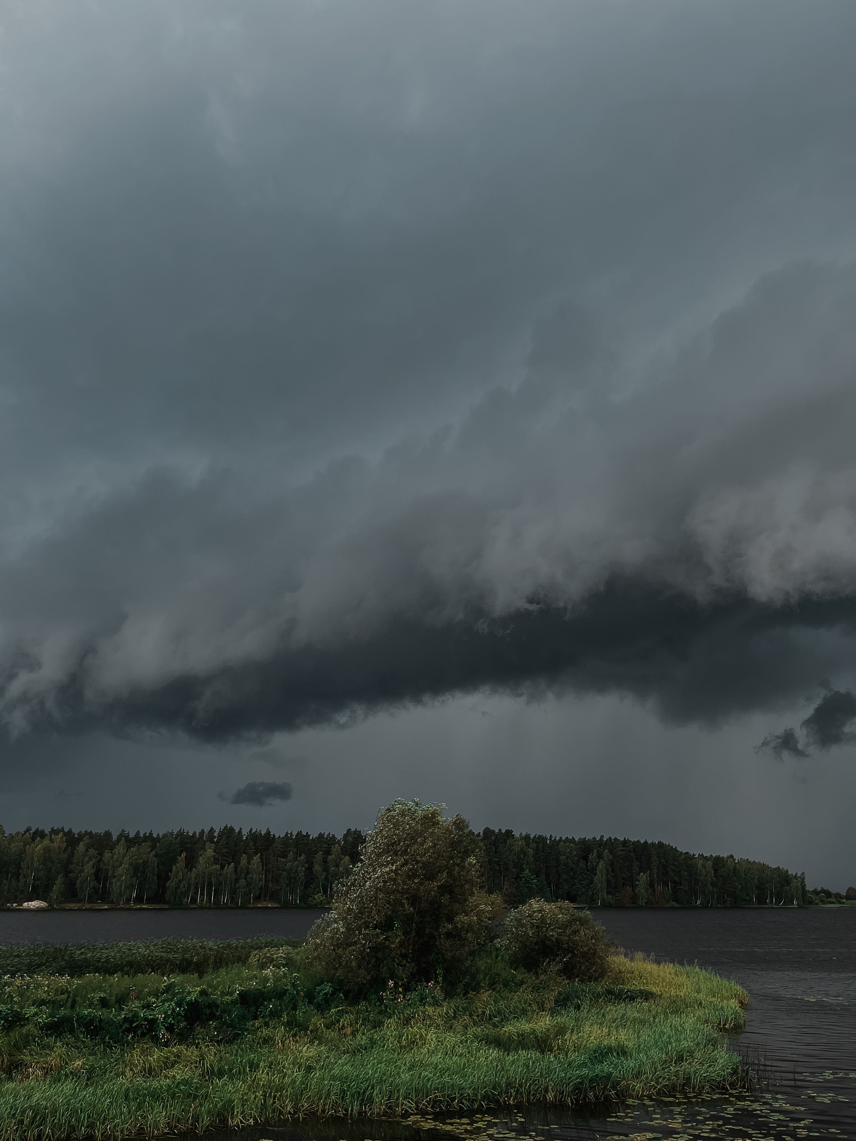 Cloudscape with Gray Storm Clouds · Free Stock Photo