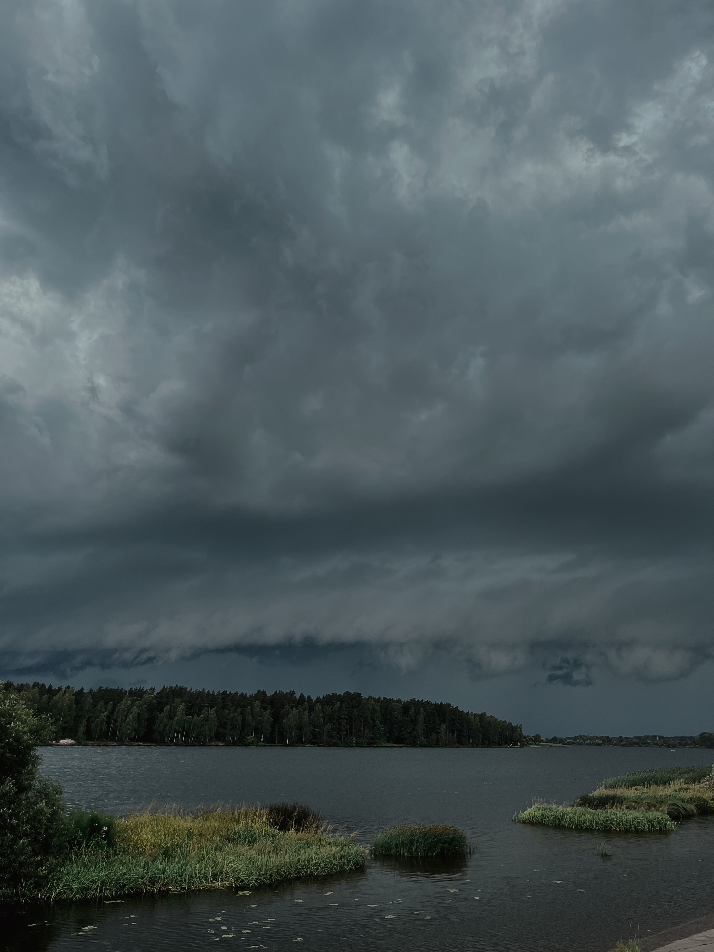 Cloudscape with Gray Storm Clouds · Free Stock Photo