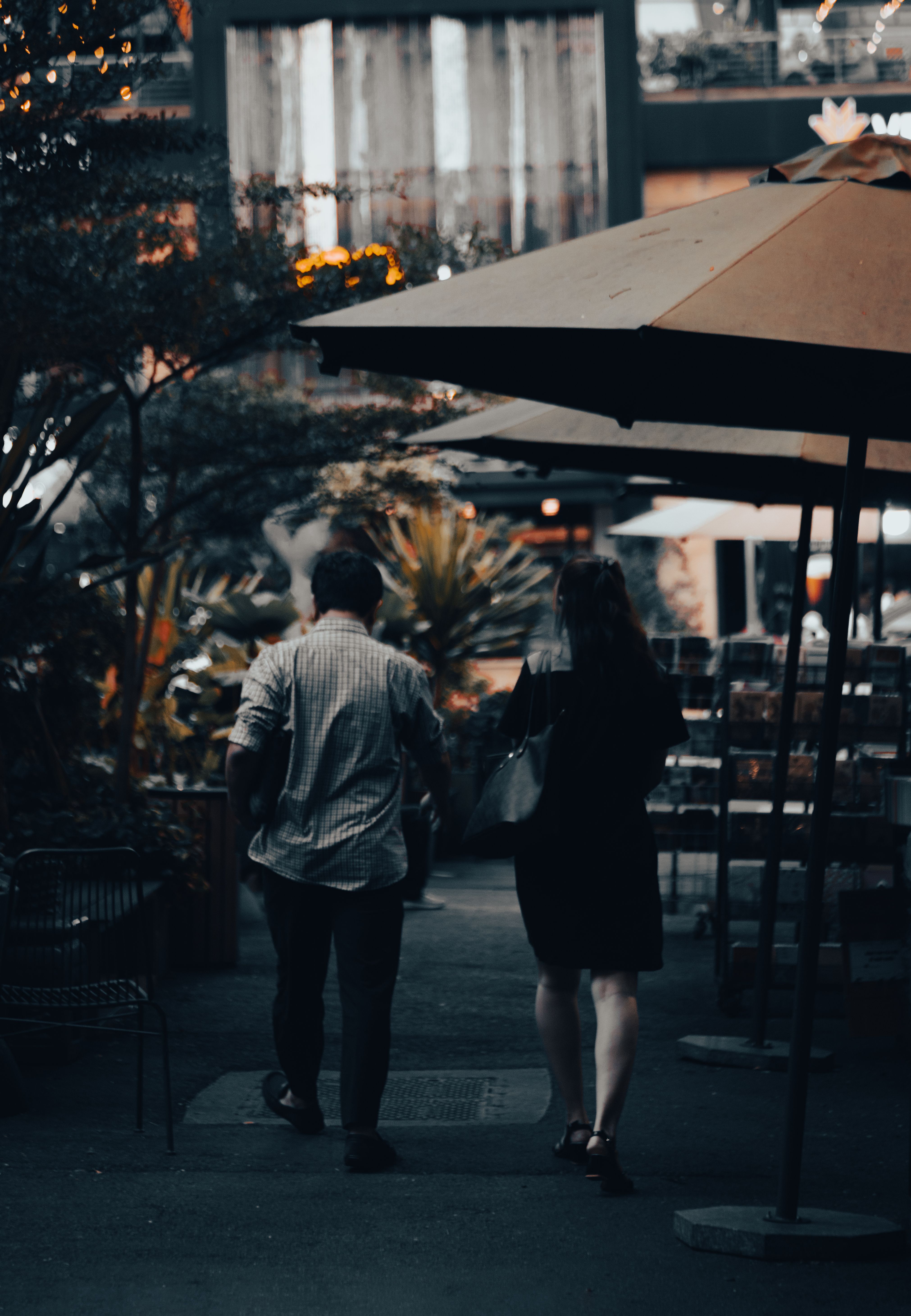 Couple Waling Together on the Street · Free Stock Photo